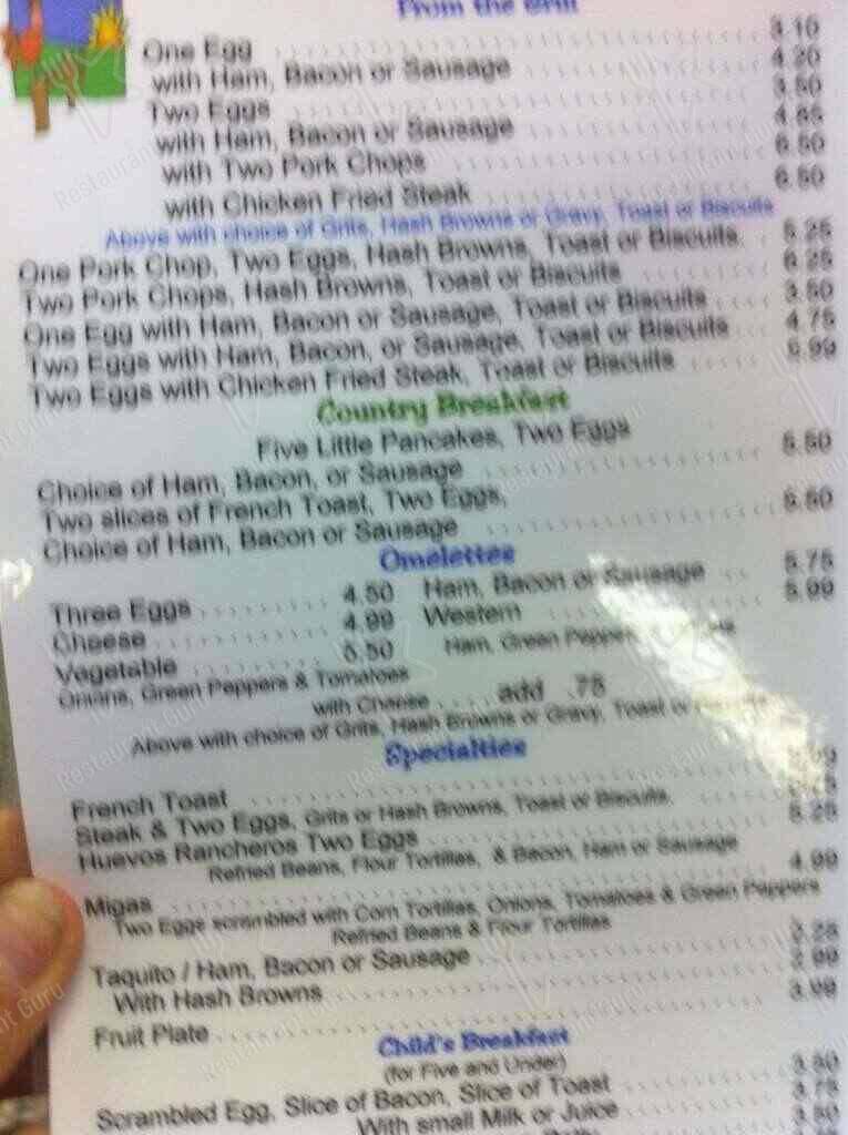 Menu at Ramsey's Victoria restaurant, Victoria, N Navarro St