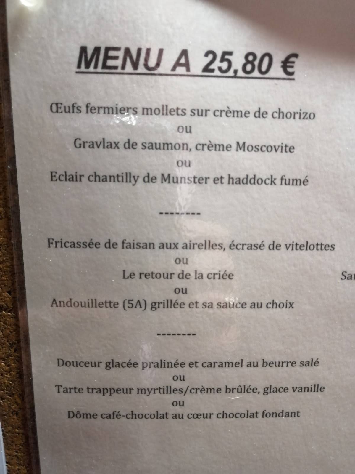 Menu au Restaurant Le Louis XIII, Challans