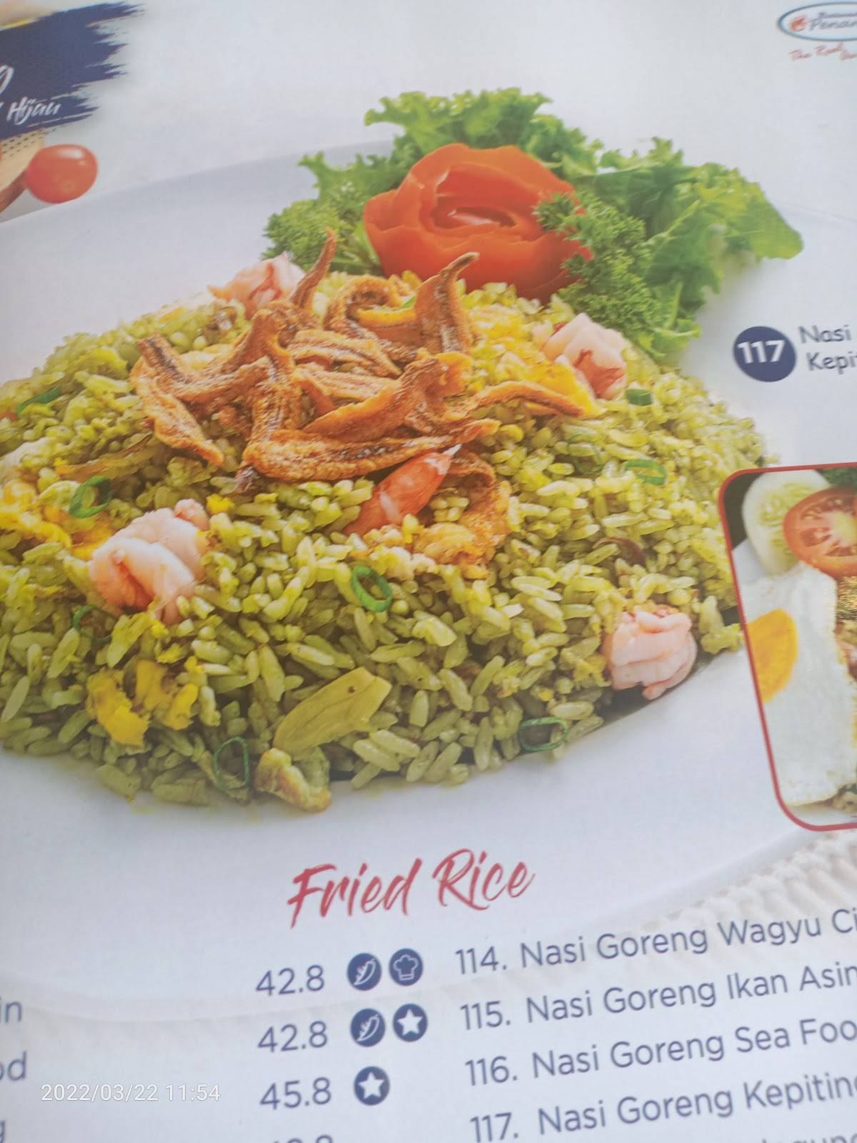 Menu at Restaurant Penang Sorrento Junction, Curug Sangereng
