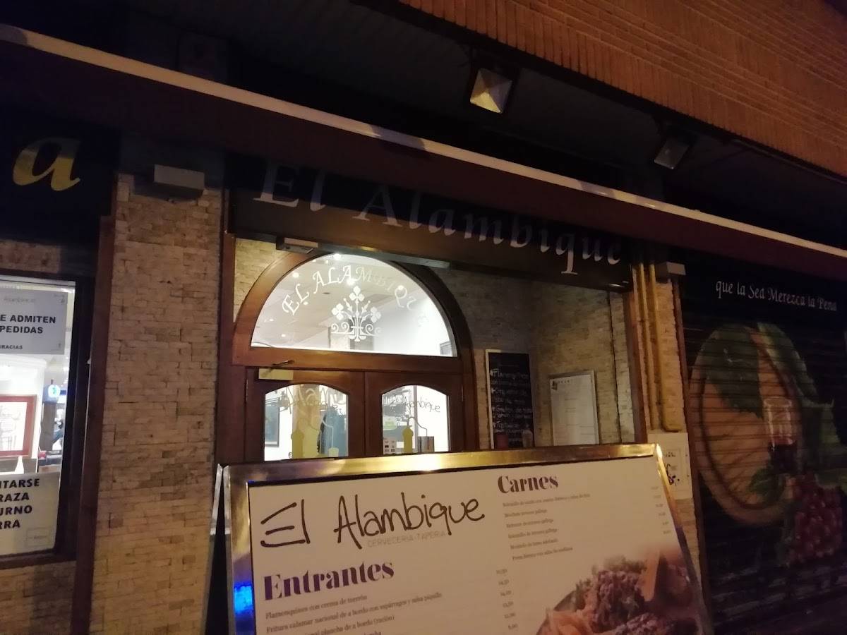 Carta de Restaurante El Alambique, Albacete