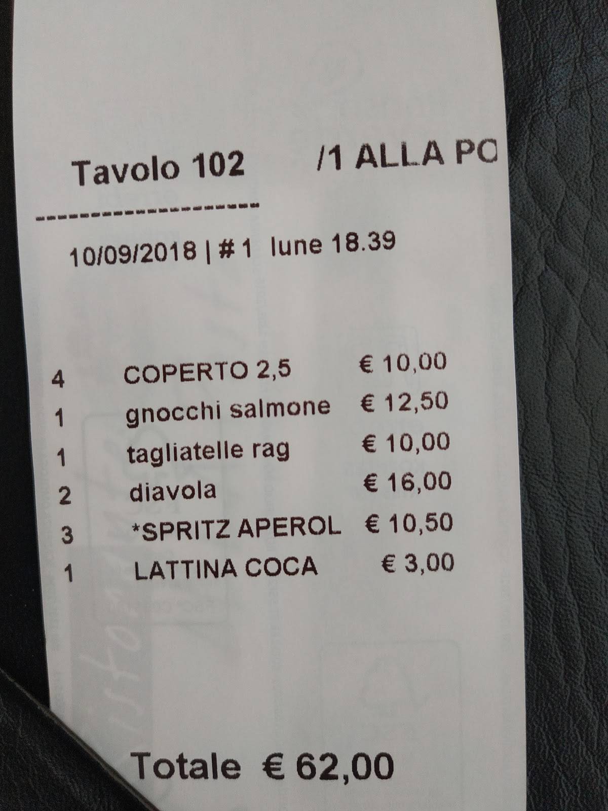 Speisekarte von Ristorante Alla Posta, Caorle