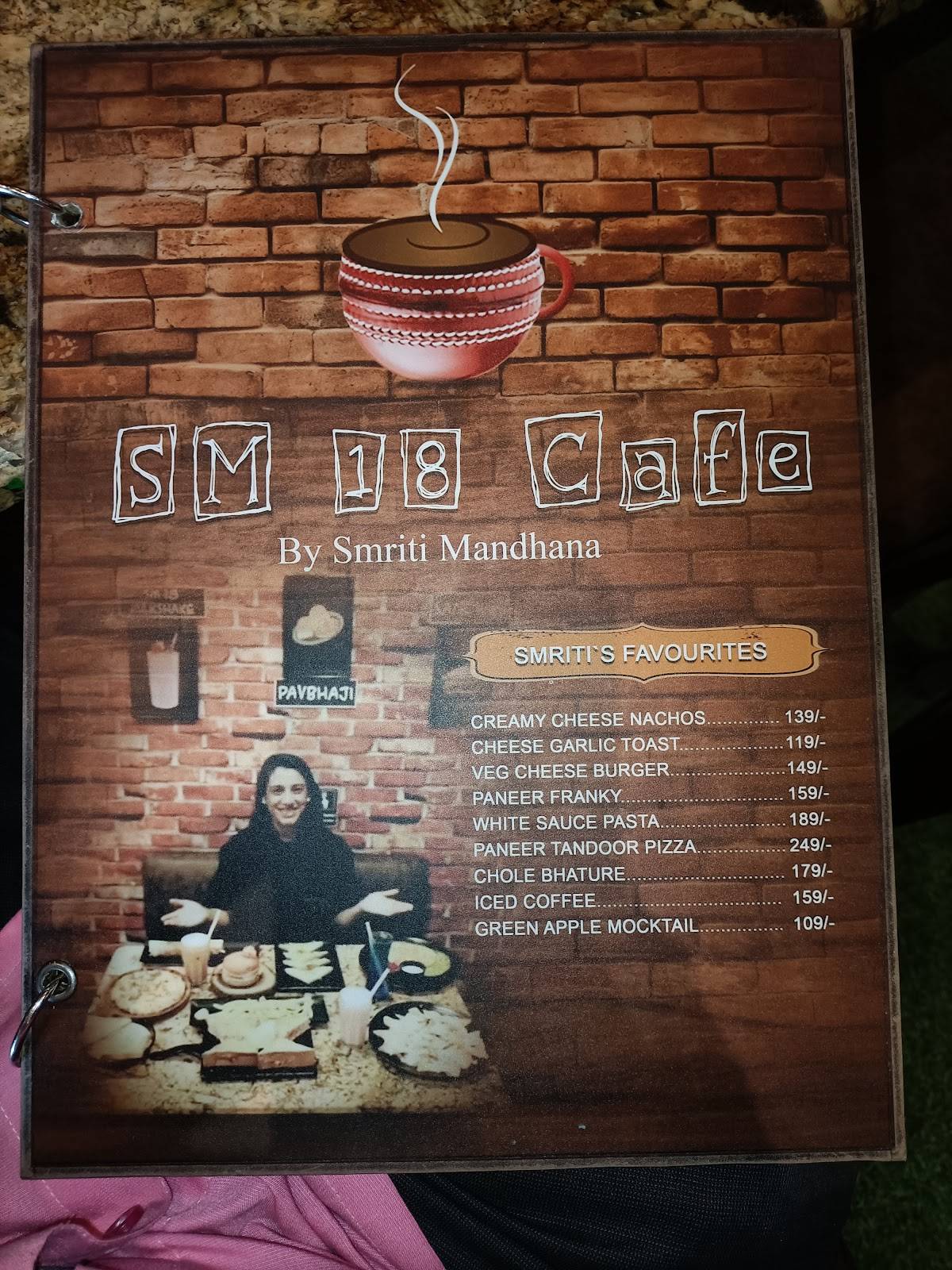 Menu at SM 18 Cafe By Smriti Mandhana, Sangli Miraj Kupwad