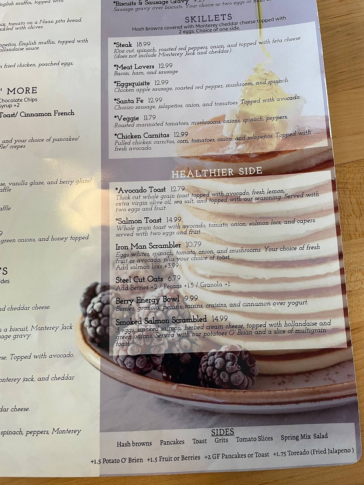 Carta de Scrambler Cafe Restaurant, Southlake