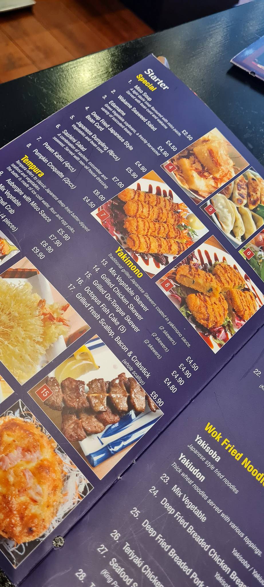 Carta de Seoul Restaurant Korean BBQ & Japanese Aberdeen, Aberdeen