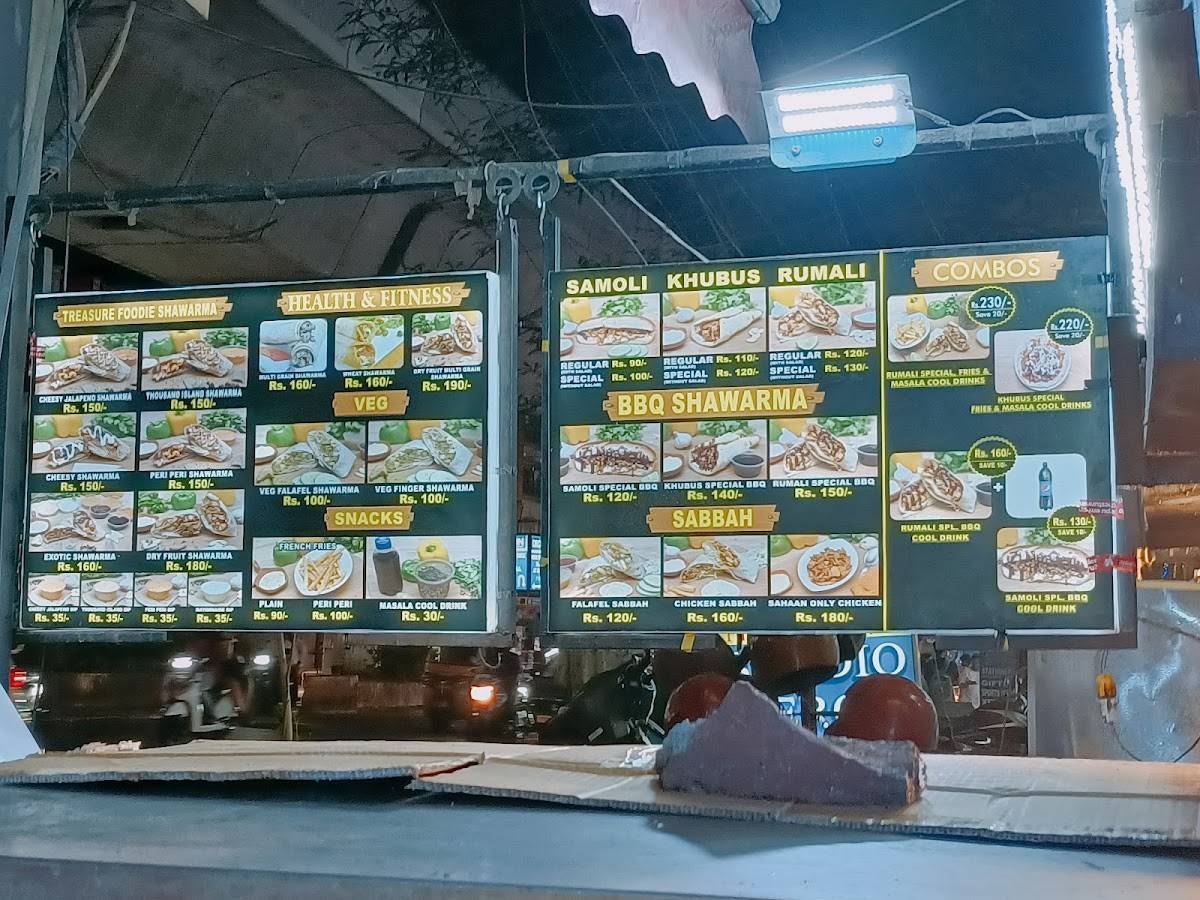 Menu at Shawarma hub, Hyderabad, Vittal rao nagar arunodaya colony ...