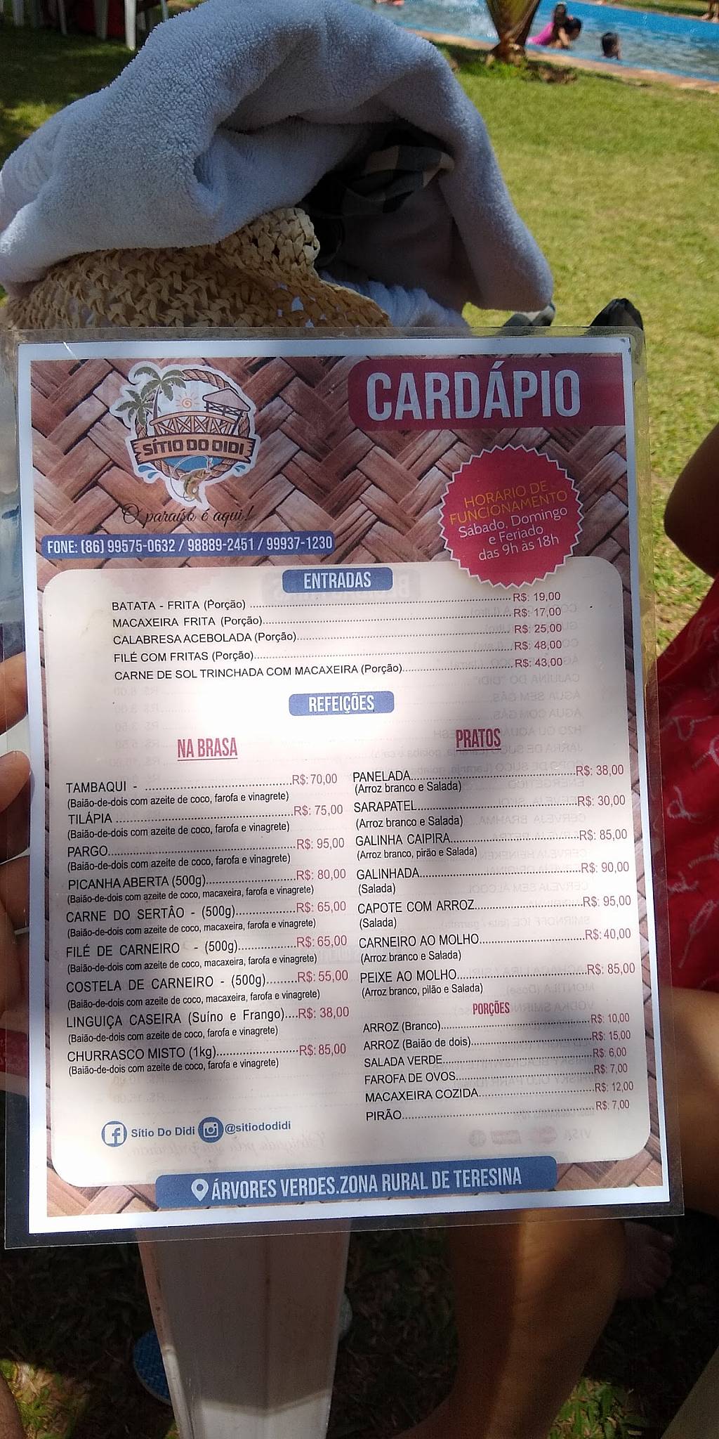 Menu em Sitio Do Didi restaurante, Teresina