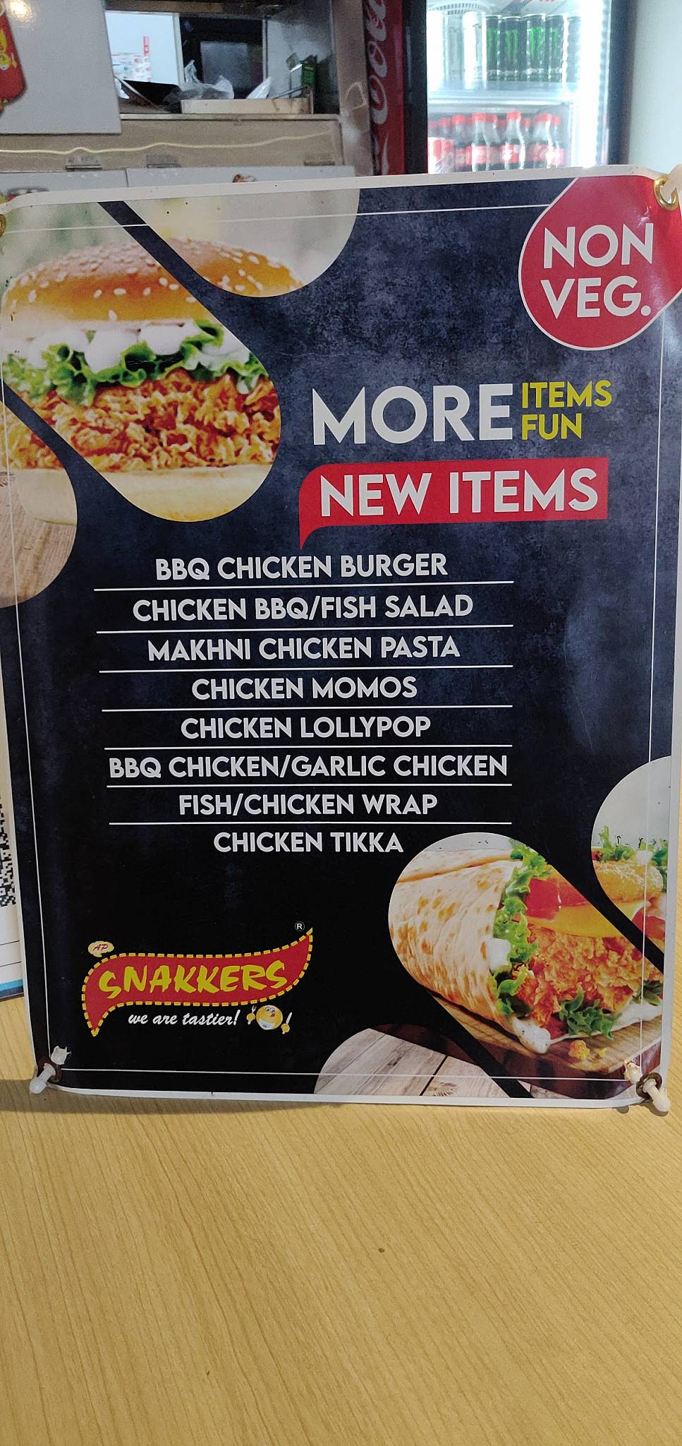 Menu at Snakkers, Jalandhar