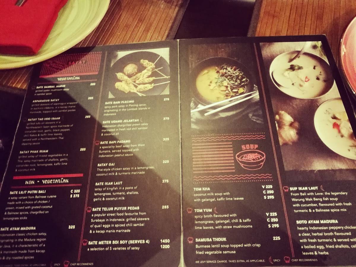 Menu at Soy Soi, Chennai