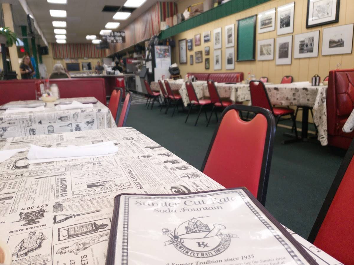 Menu at Sumter Cut Rate Drug Store & Coffee cafe, Sumter