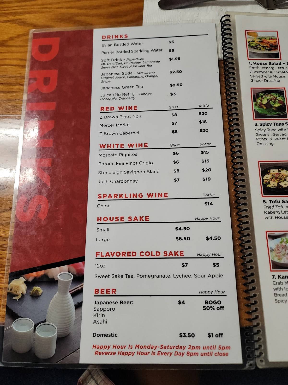 Menu at Sushi Sumo restaurant, Decatur