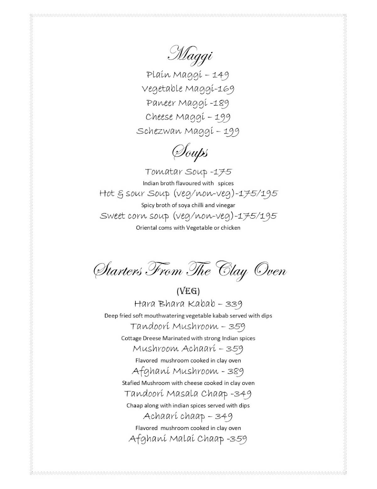 Menu at THE HUT CAFE, Greater Noida