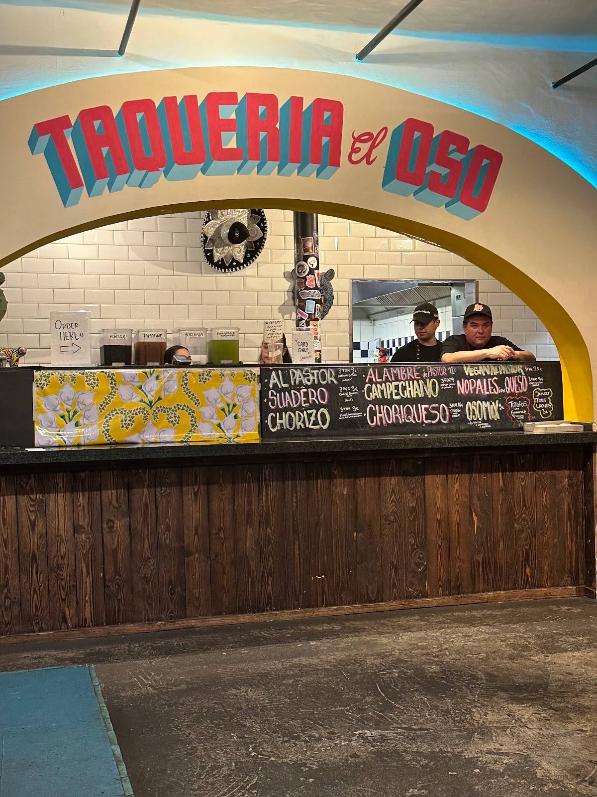 Menu au Taquería El Oso restaurant, Berlin