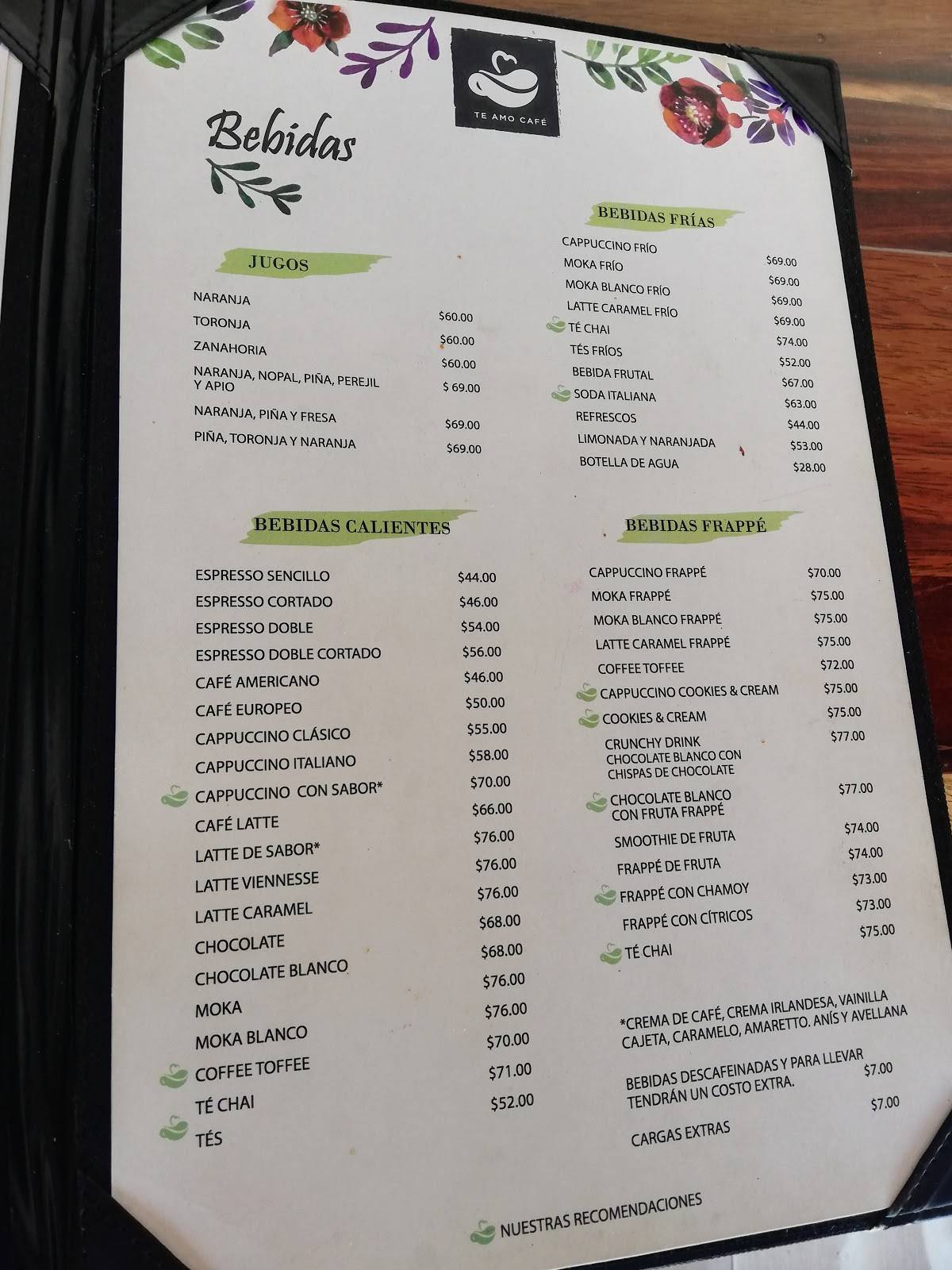 Carta de Te Amo Café, Santiago de Querétaro, Bosque del Alamo 87