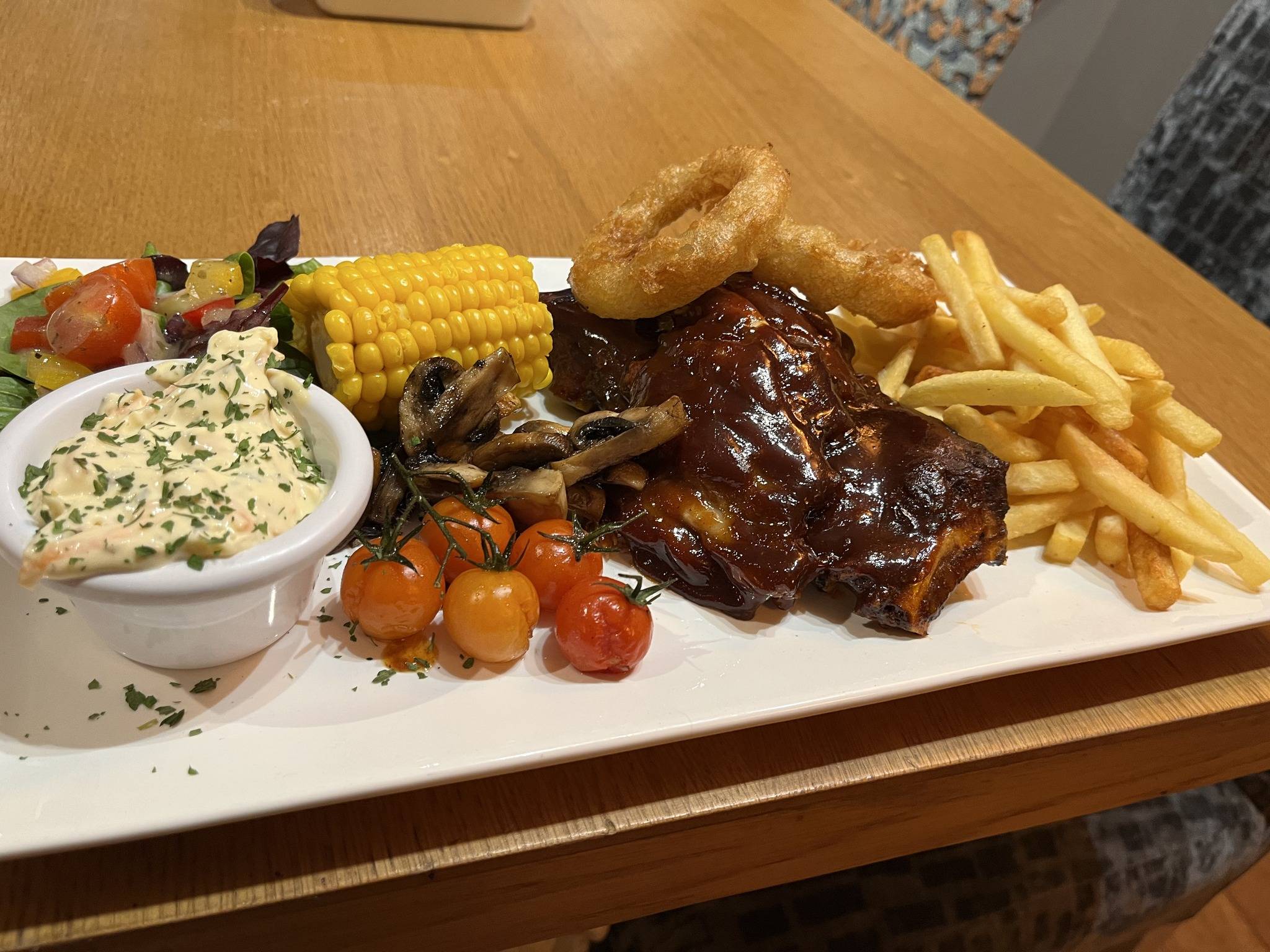 Menu at The Anchor Inn restaurant, Sutton Bridge