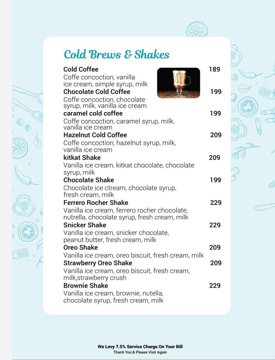 Menu at The Dome Cafe - HSR Layout, Bengaluru