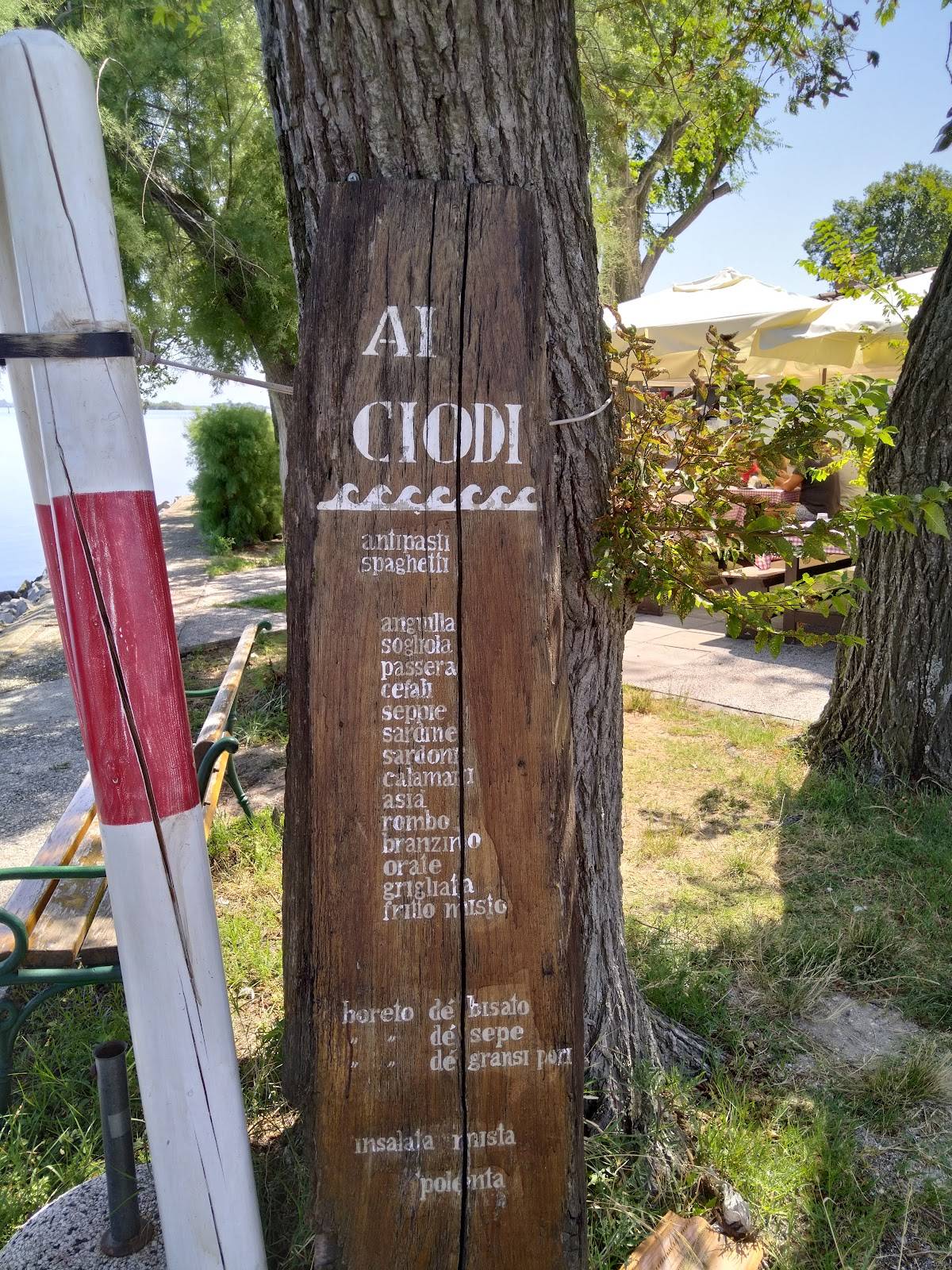 Speisekarte von Trattoria Ai Ciodi restaurant, Italien, Loc Anfora di Grado