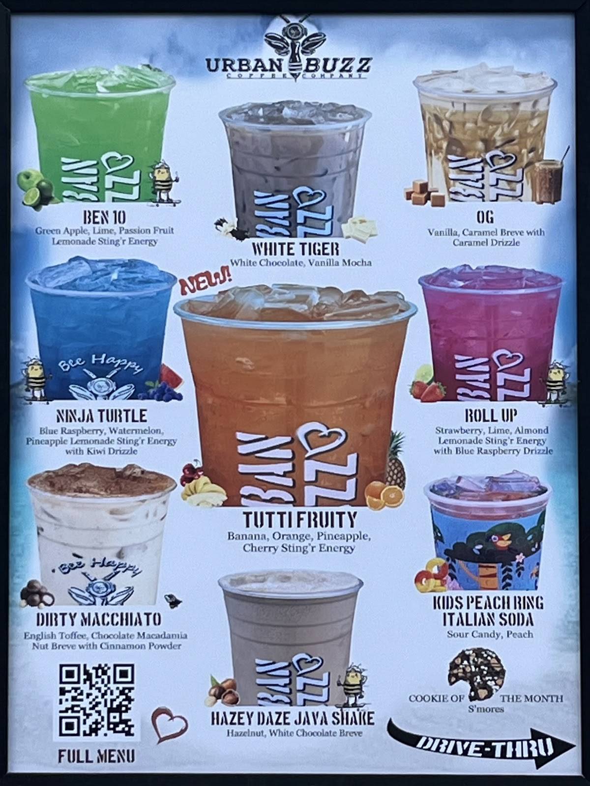 Menu at Urban Buzz Coffee, Estero