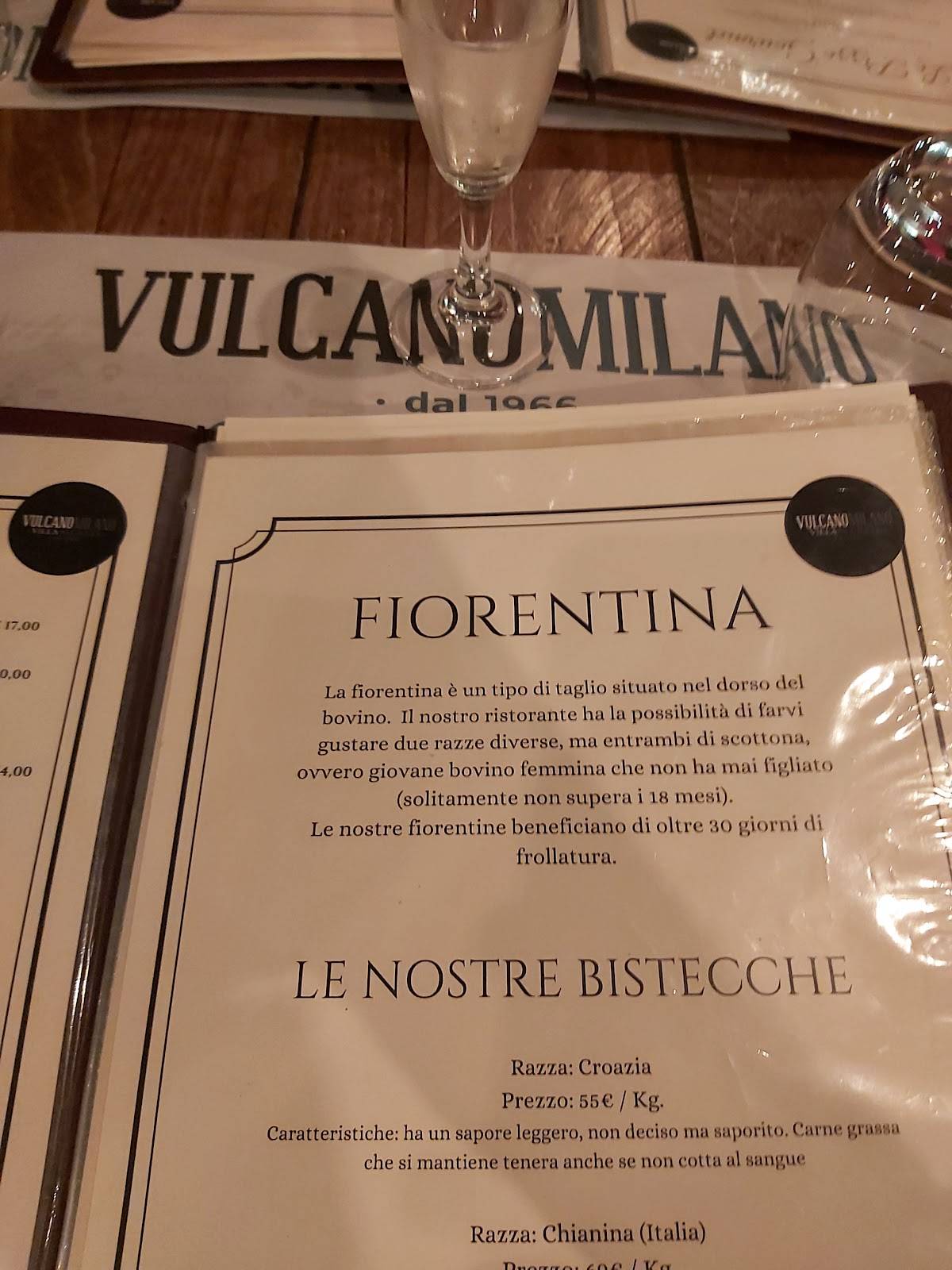 Speisekarte von Vulcano Milano Pizza e Carne, Segrate