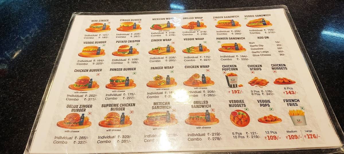 Menu at Wacken Fried Chicken Thiruvalla, Thiruvalla