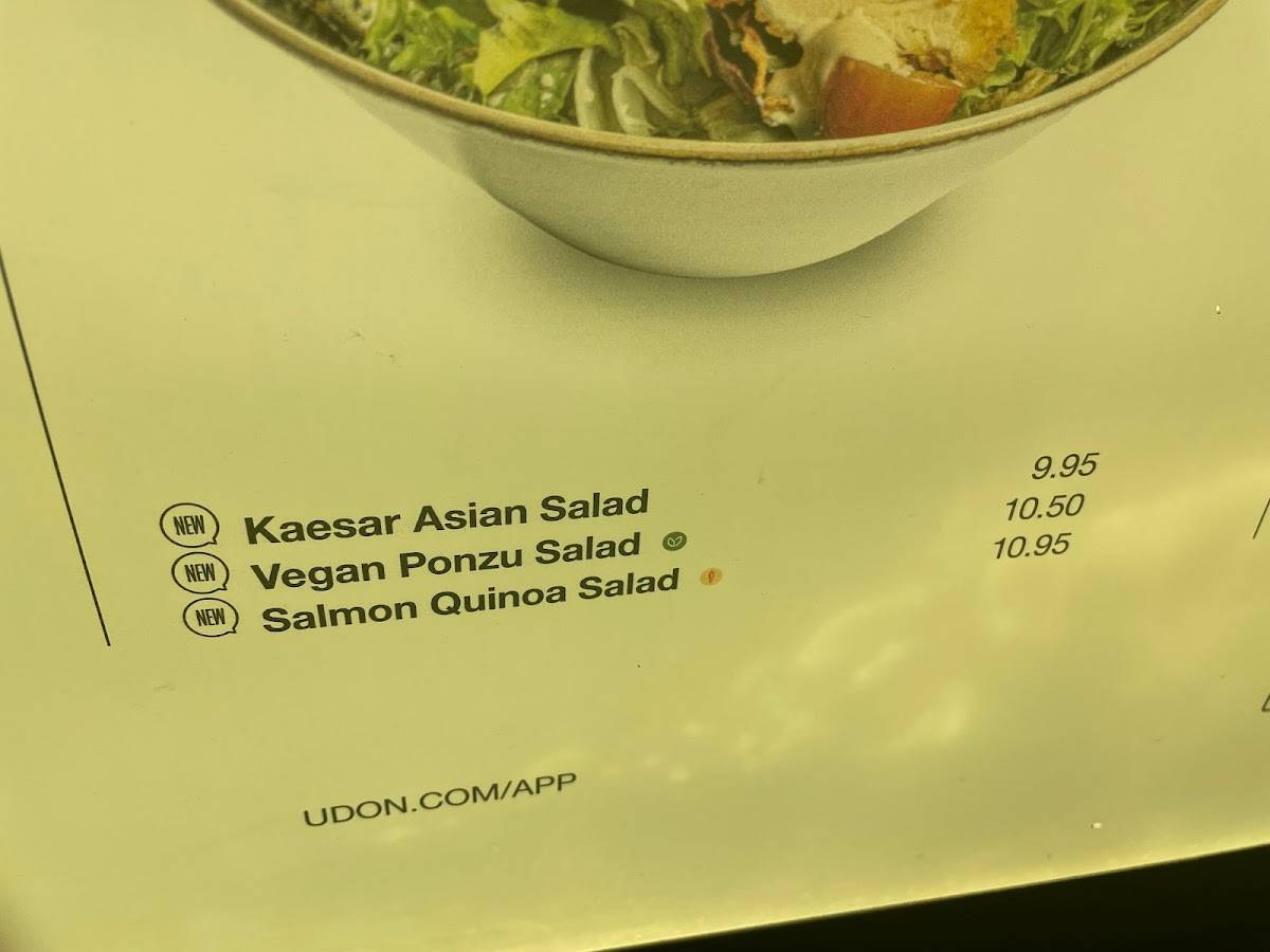 Carta del restaurante Udon Bilbao Gran Vía, Bilbao, Gran Vía del Don ...