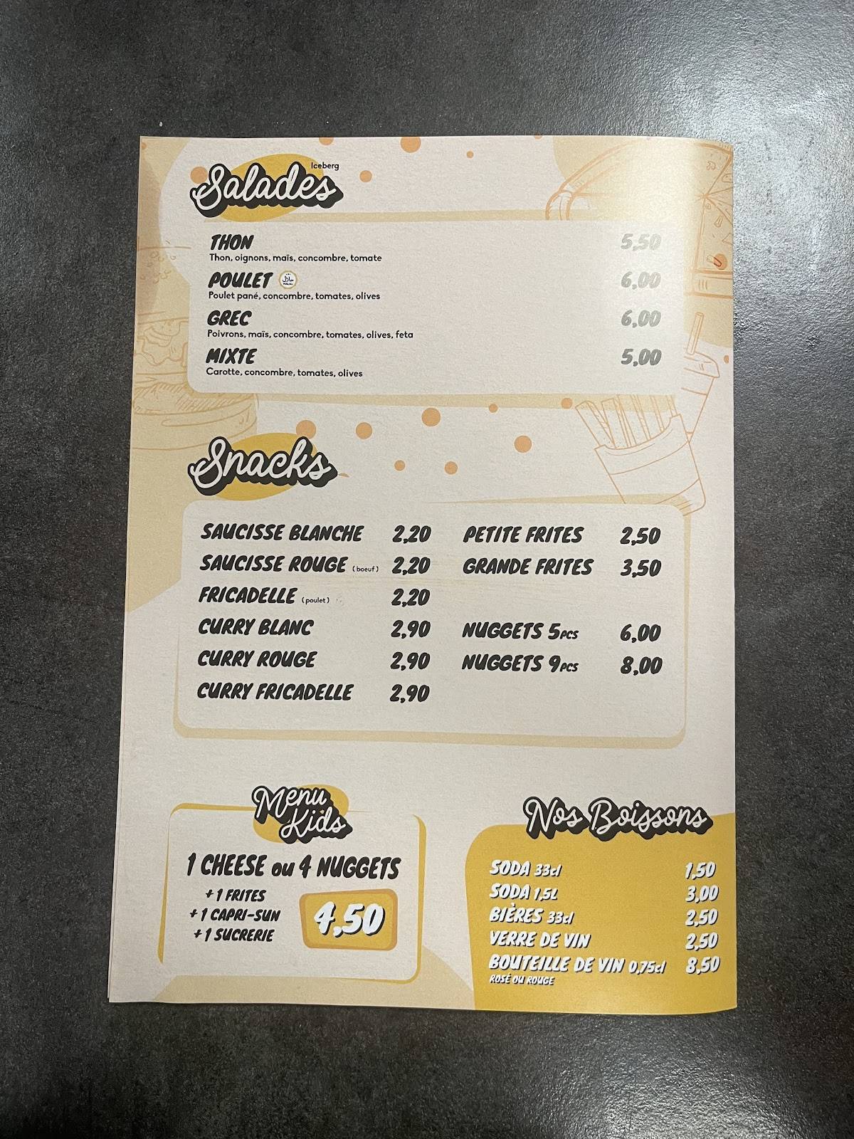Carta del restaurante Ricky’s ( Snack ), Forbach