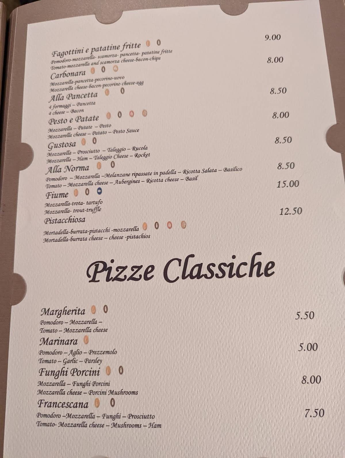 Menu at Ristorante Ai Tre Archi, Macenano
