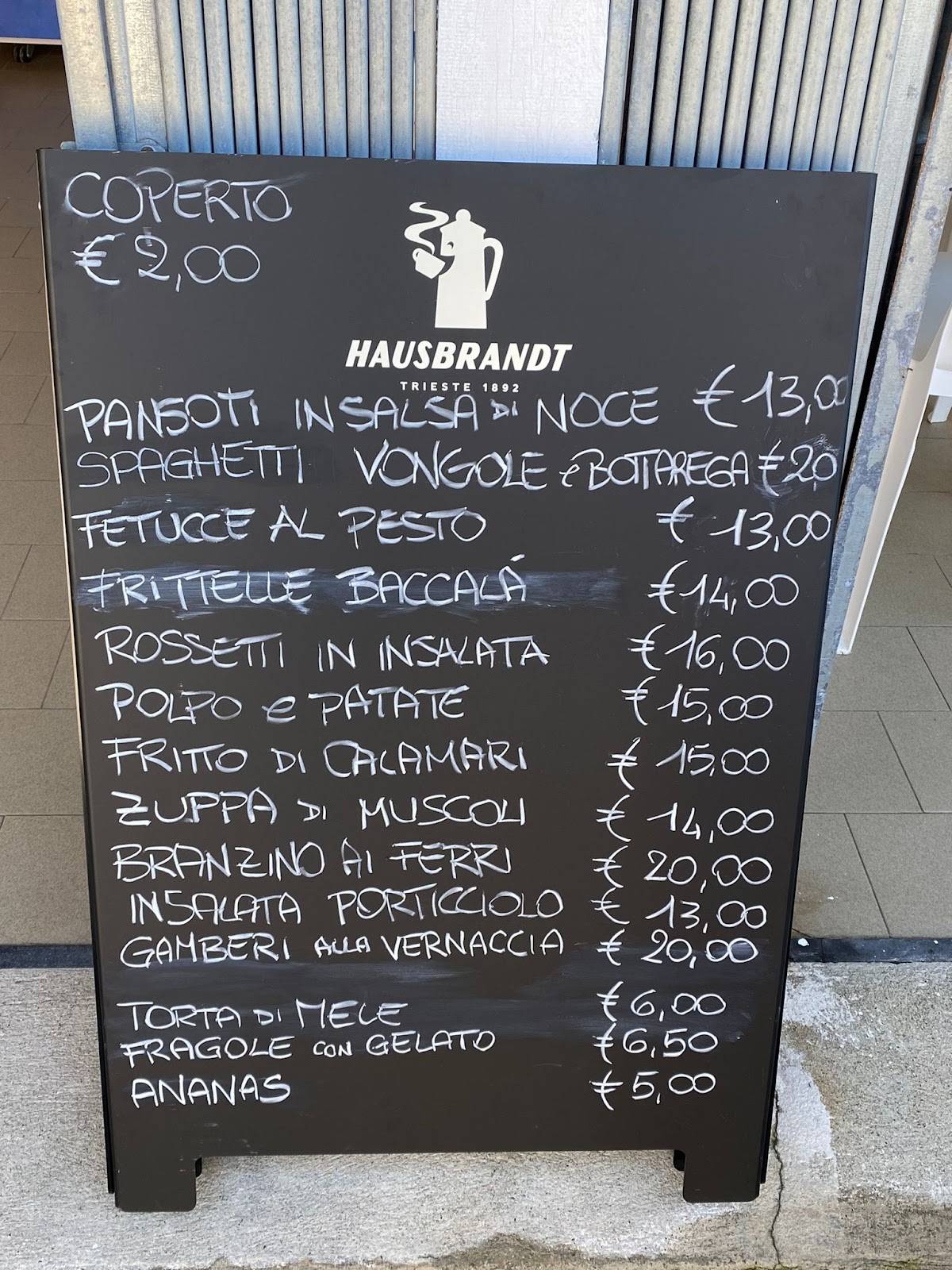 Speisekarte von Ristorante Porticciolo Da Domenico (2022-2024), Rapallo