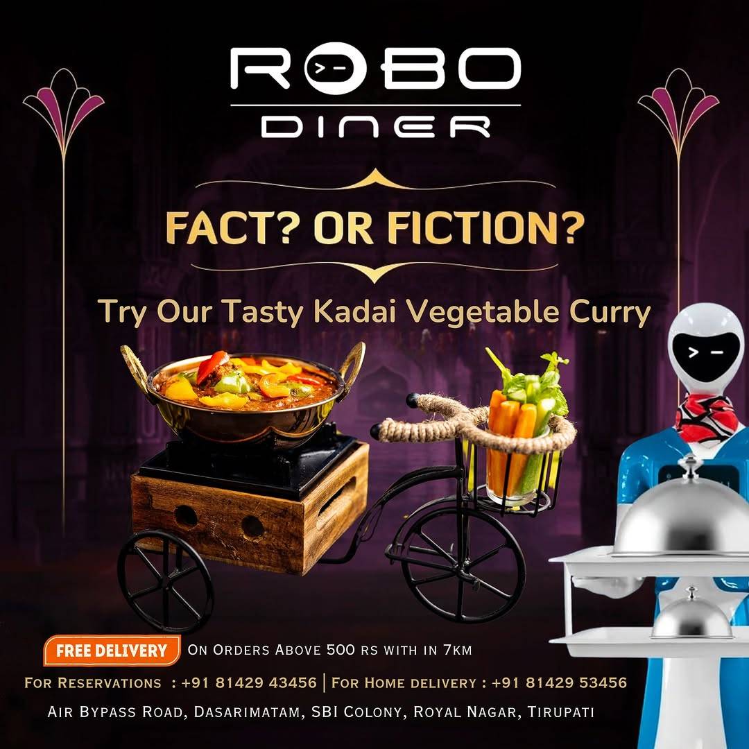 Menu at Robo Diner Best Restaurant in Tirupati, Tirupati