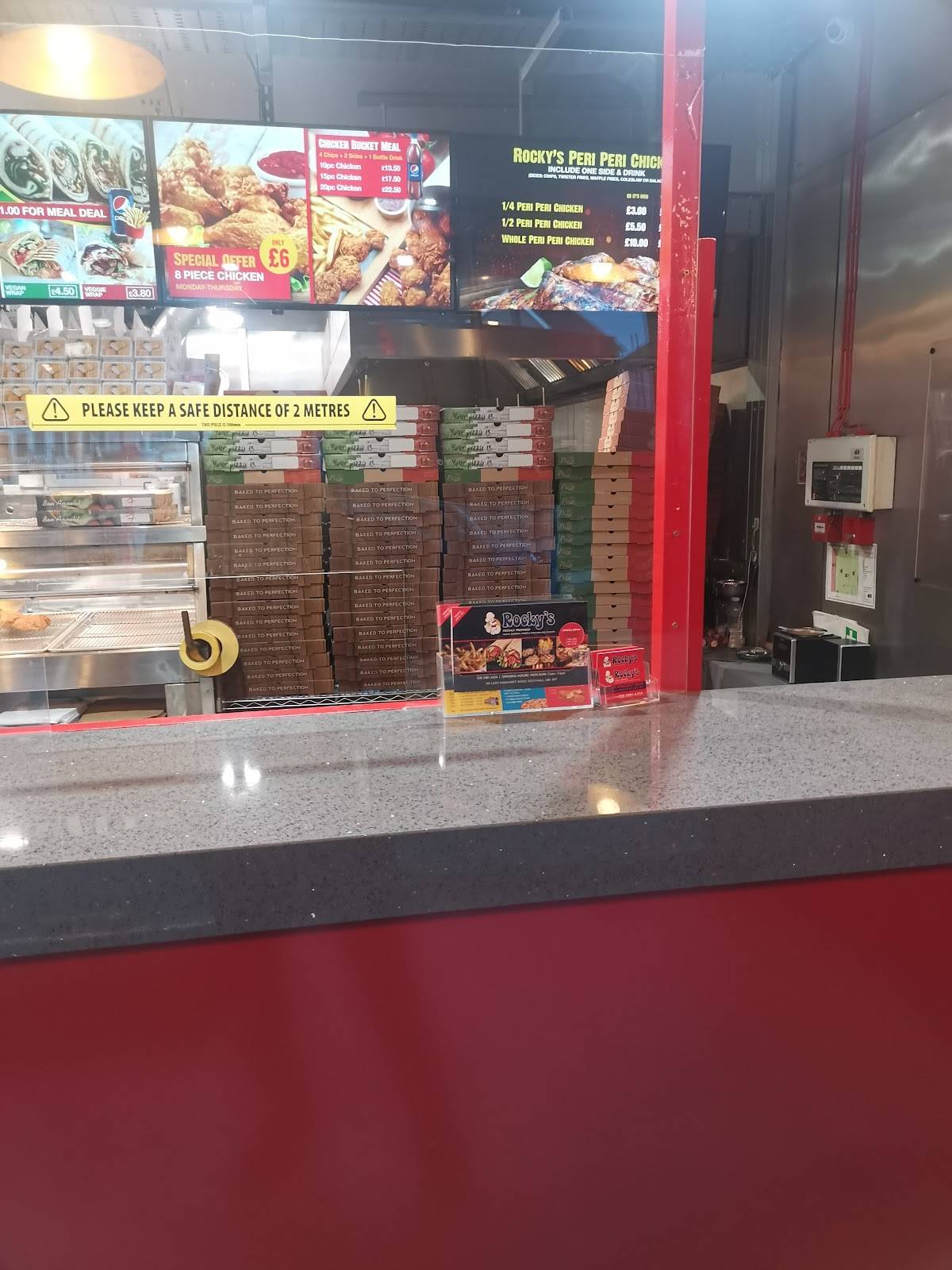 Menu at Rockys restaurant, Southall, 183 Lady Margaret Rd