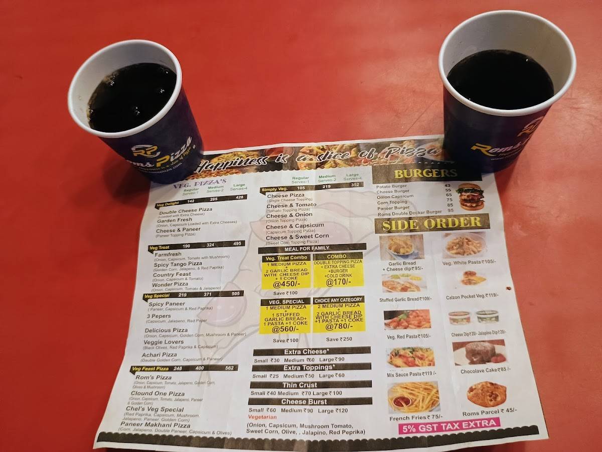 Menu at Roms Pizza, Greater Noida, shop no 06 Paramount Golf forest sec ...