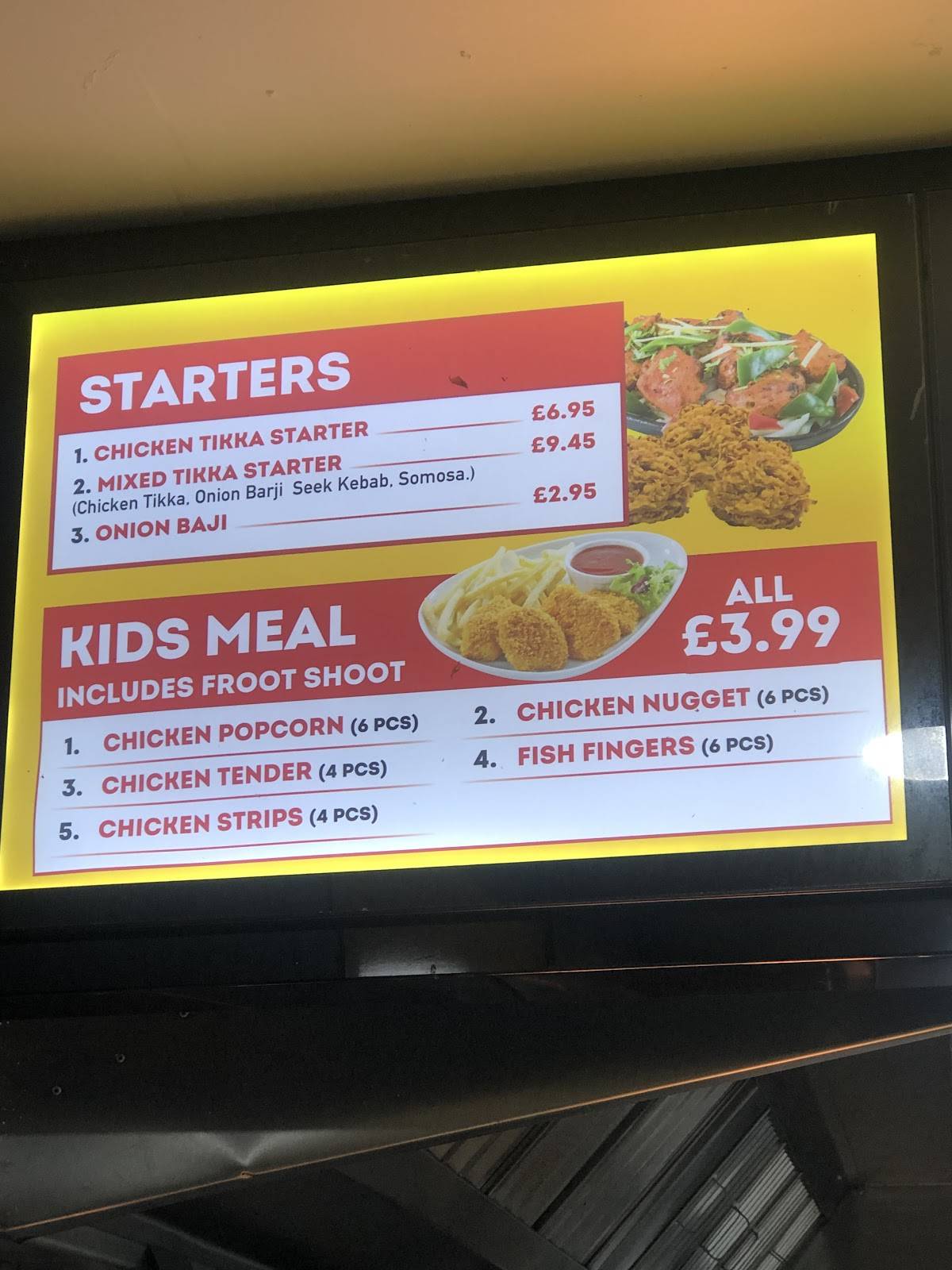 Menu at Royal Flame Takeaway, Wigan