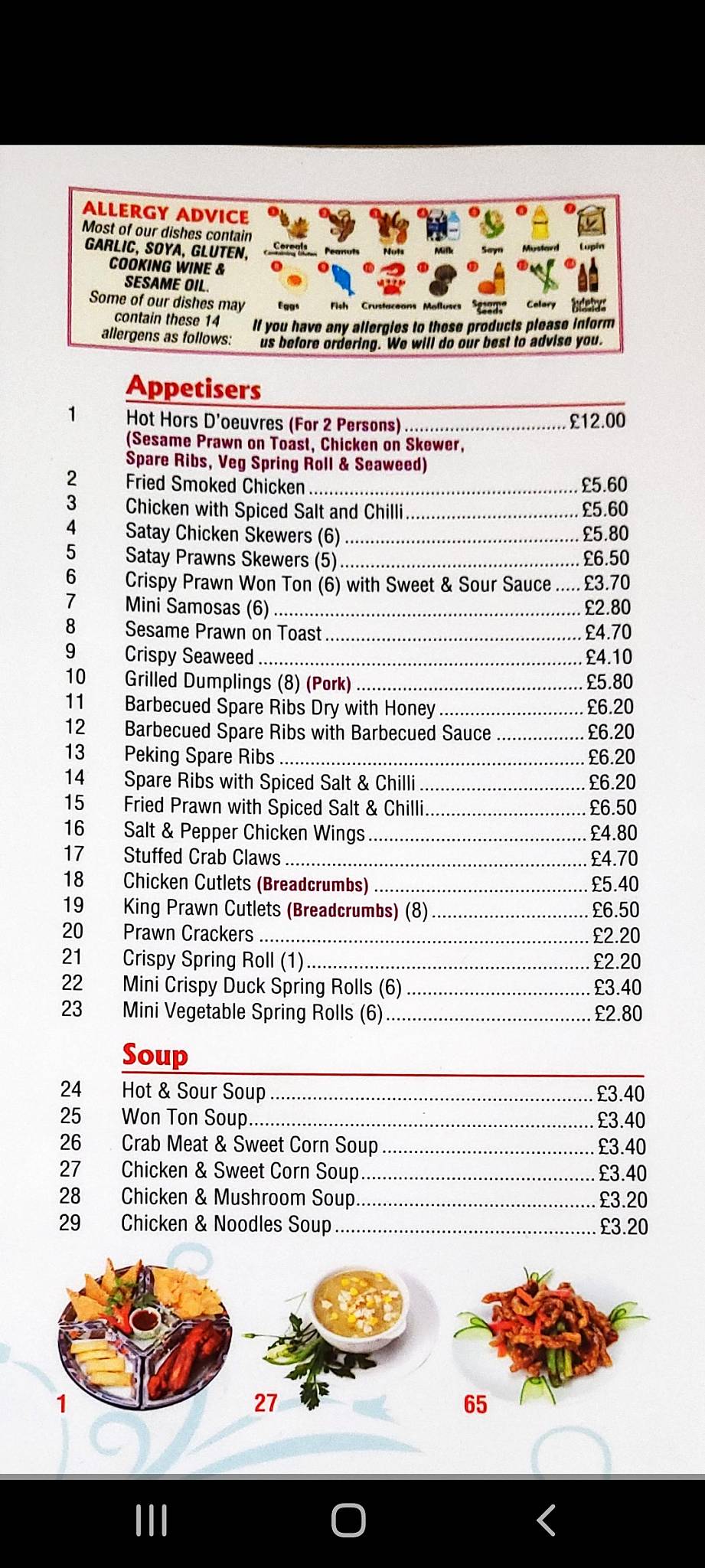 Menu at Happy Valley Chinese Rusthall fast food, Royal Tunbridge Wells
