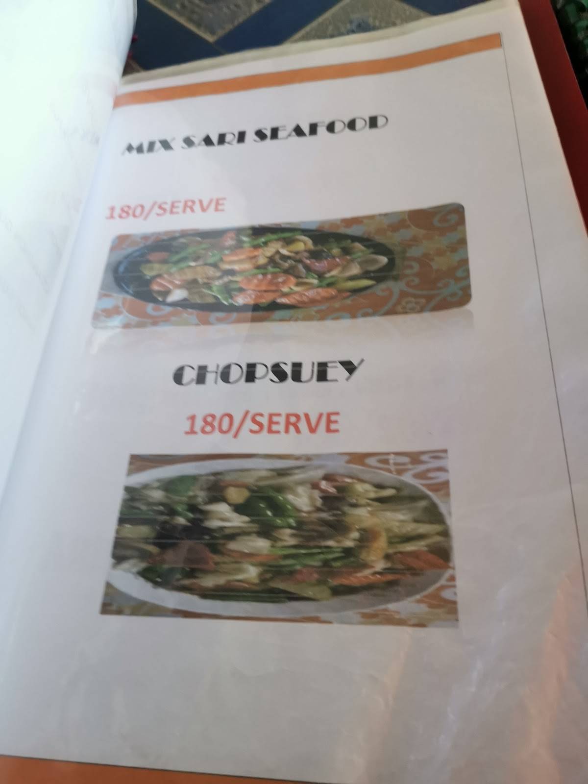 Menu at Ruben's Fresh Talaba restaurant, Consolacion