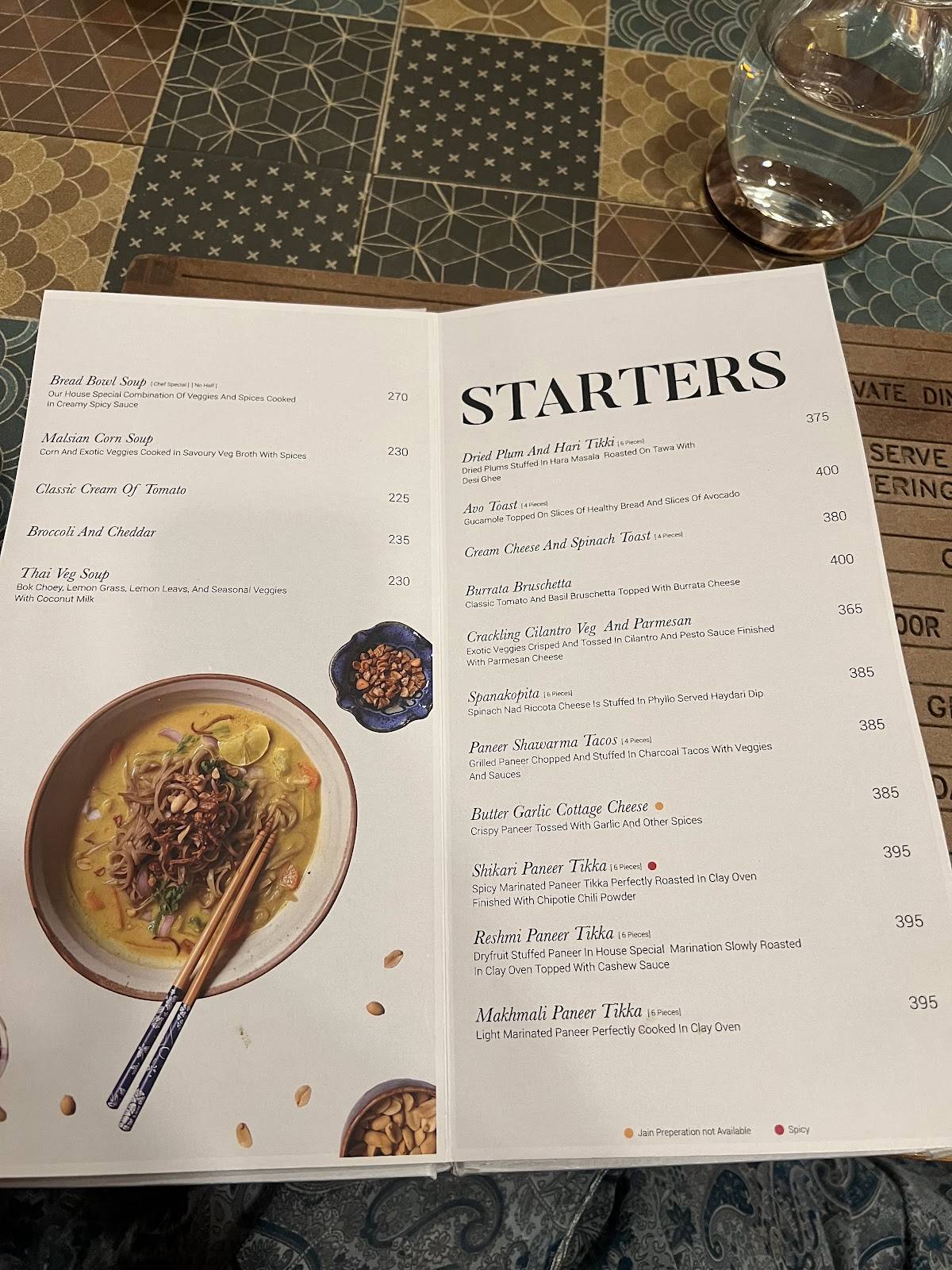 Menu at Rustic Rays, Gandhinagar