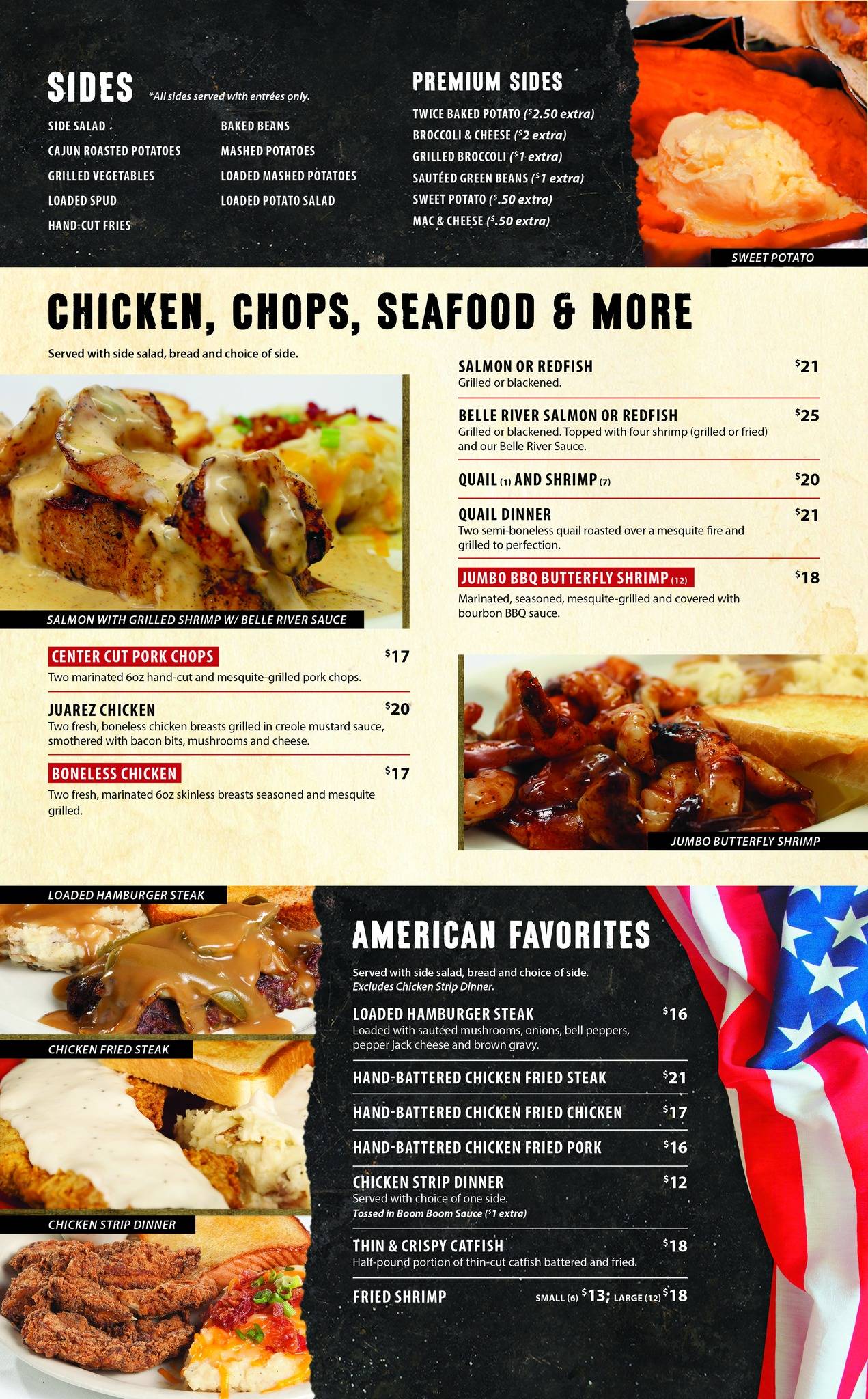 Menu at Log Cabin Grill & Market BBQ, Ruston