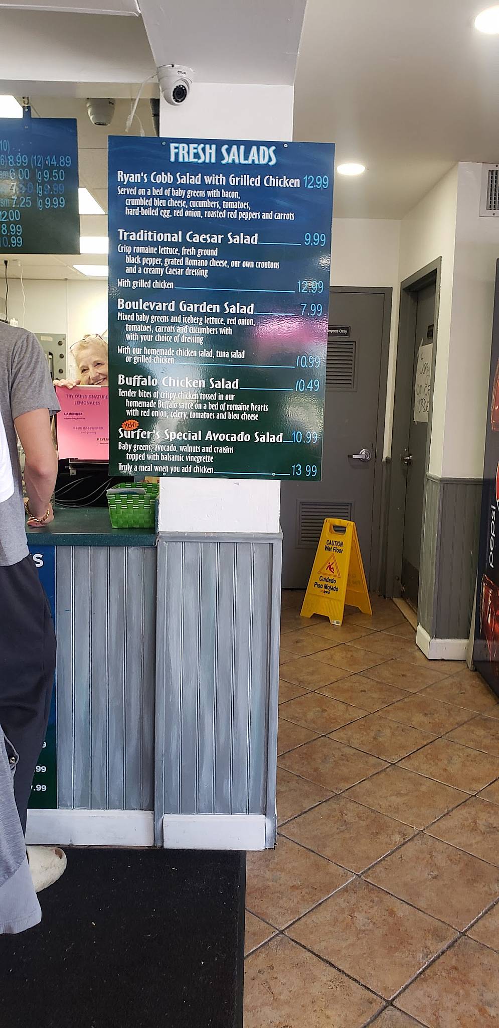 Menu at Ryan's Boulevard Deli & Grill pub & bar, Seaside Heights