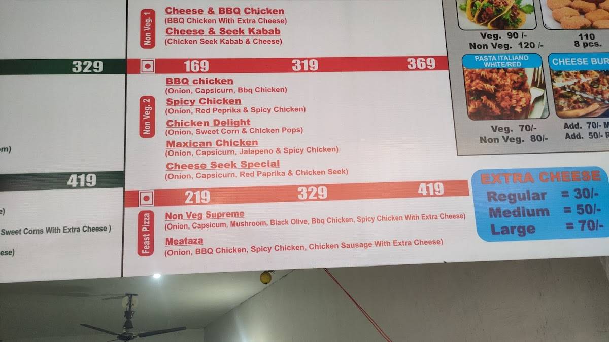 Menu at S.S FAST FOOD, Zirakpur