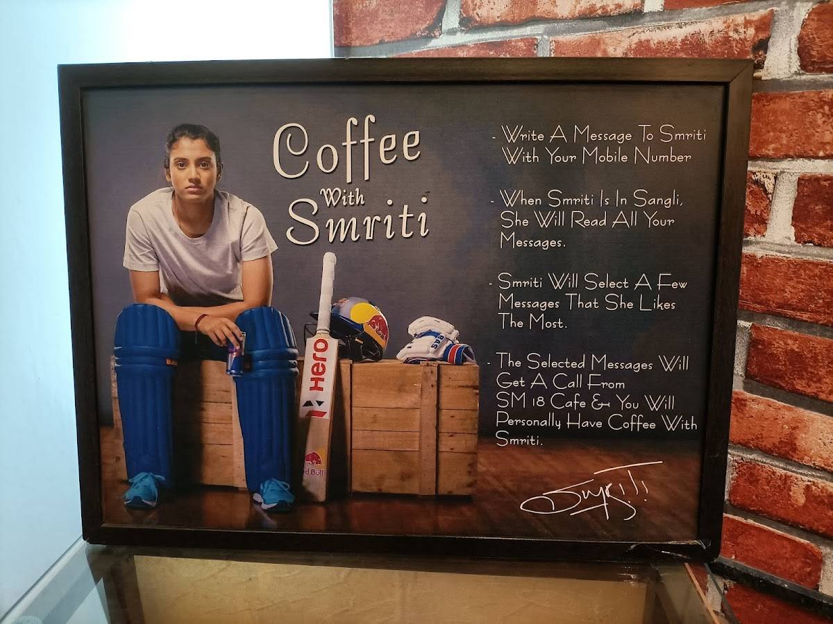 Menu at SM 18 Cafe By Smriti Mandhana, Sangli Miraj Kupwad