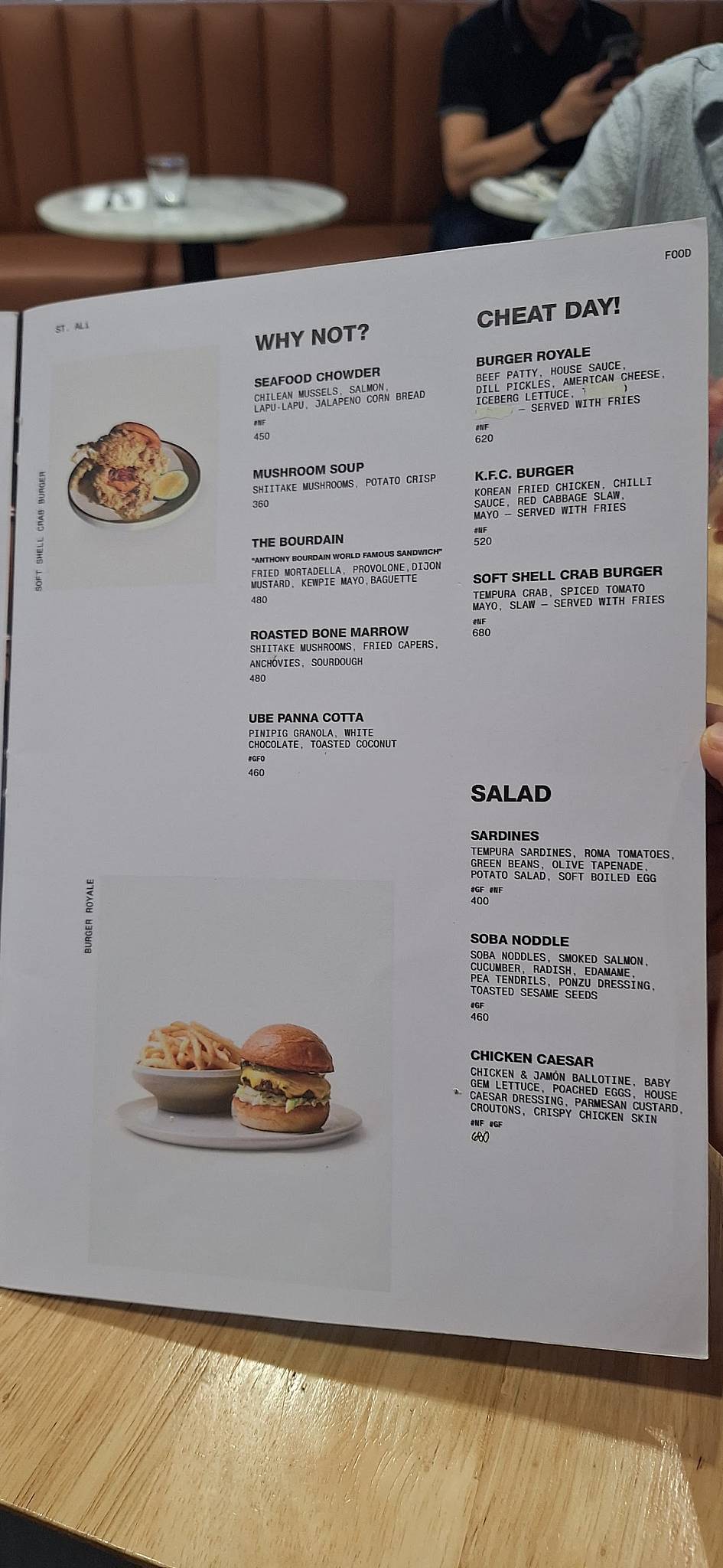 Menu at ST. ALi Coffee - Opus Mall restaurant, Quezon City