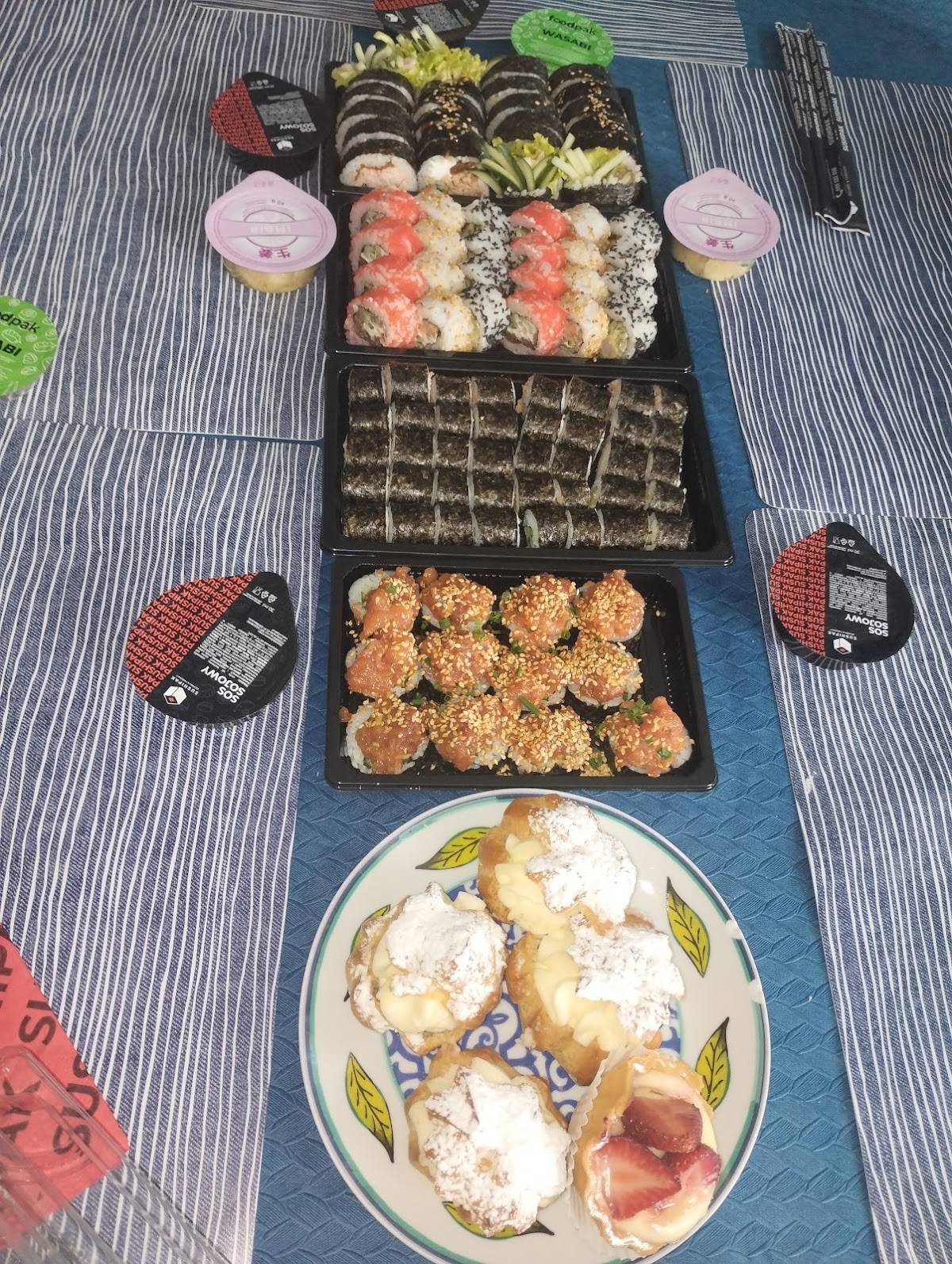 Menu at SUSHIPAK restaurant, Łódź