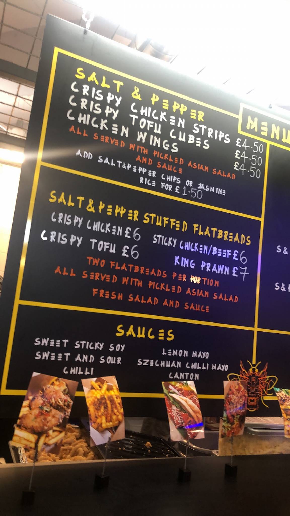 Menu at Salt & Pepper restaurant, Manchester, 60-62 High St