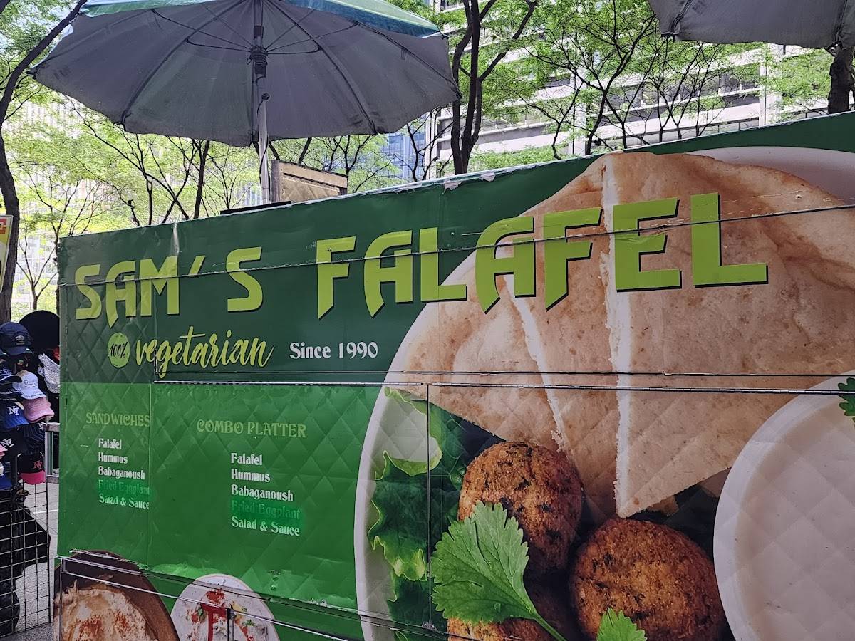 Menu at Sam's Falafel Stand restaurant, New York City