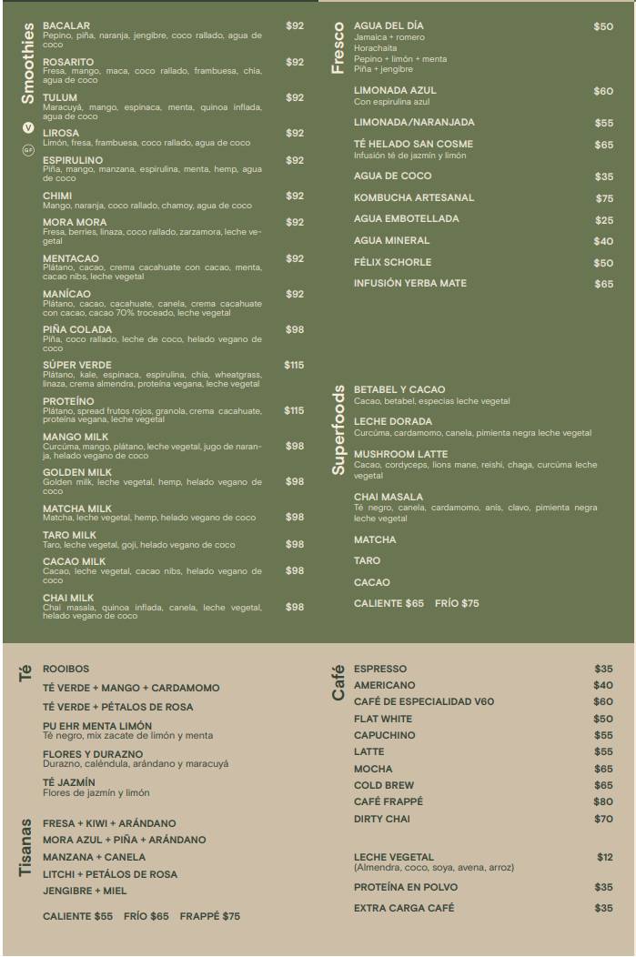 Carta de San Cosme Barra Saludable (Lomas Marqués), Santiago de Querétaro