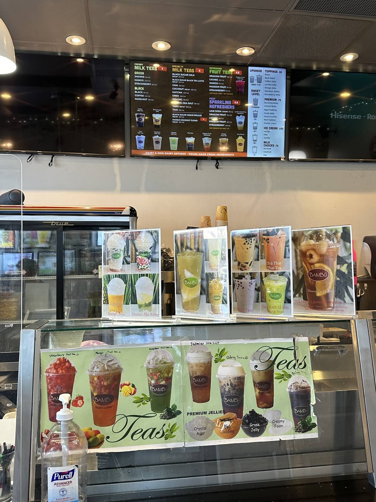 Menu at Bambu Desserts & Drinks, San Jose, Hostetter Rd D