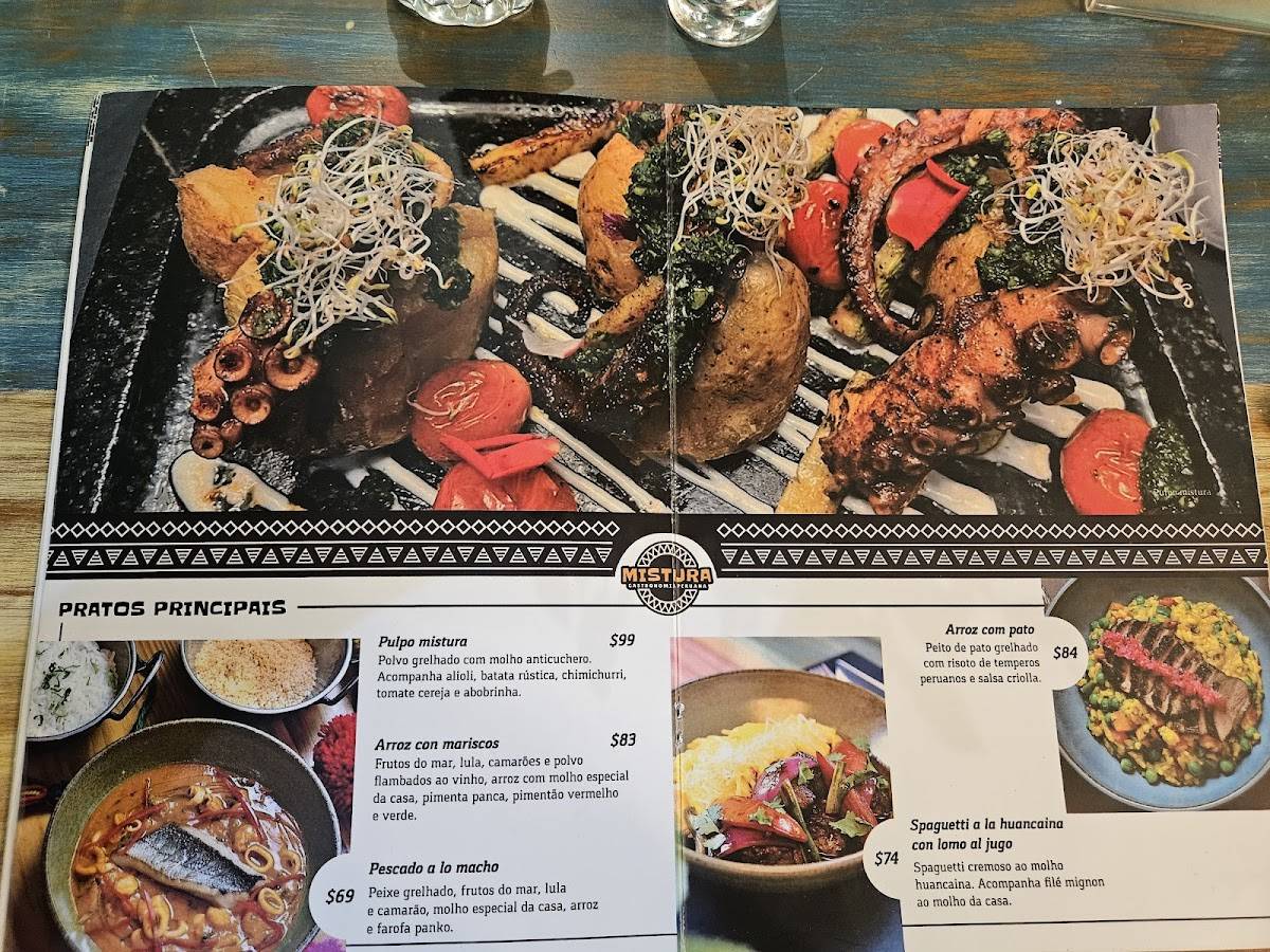 Menu em Mistura - Gastronomia Peruana restaurante, São Paulo