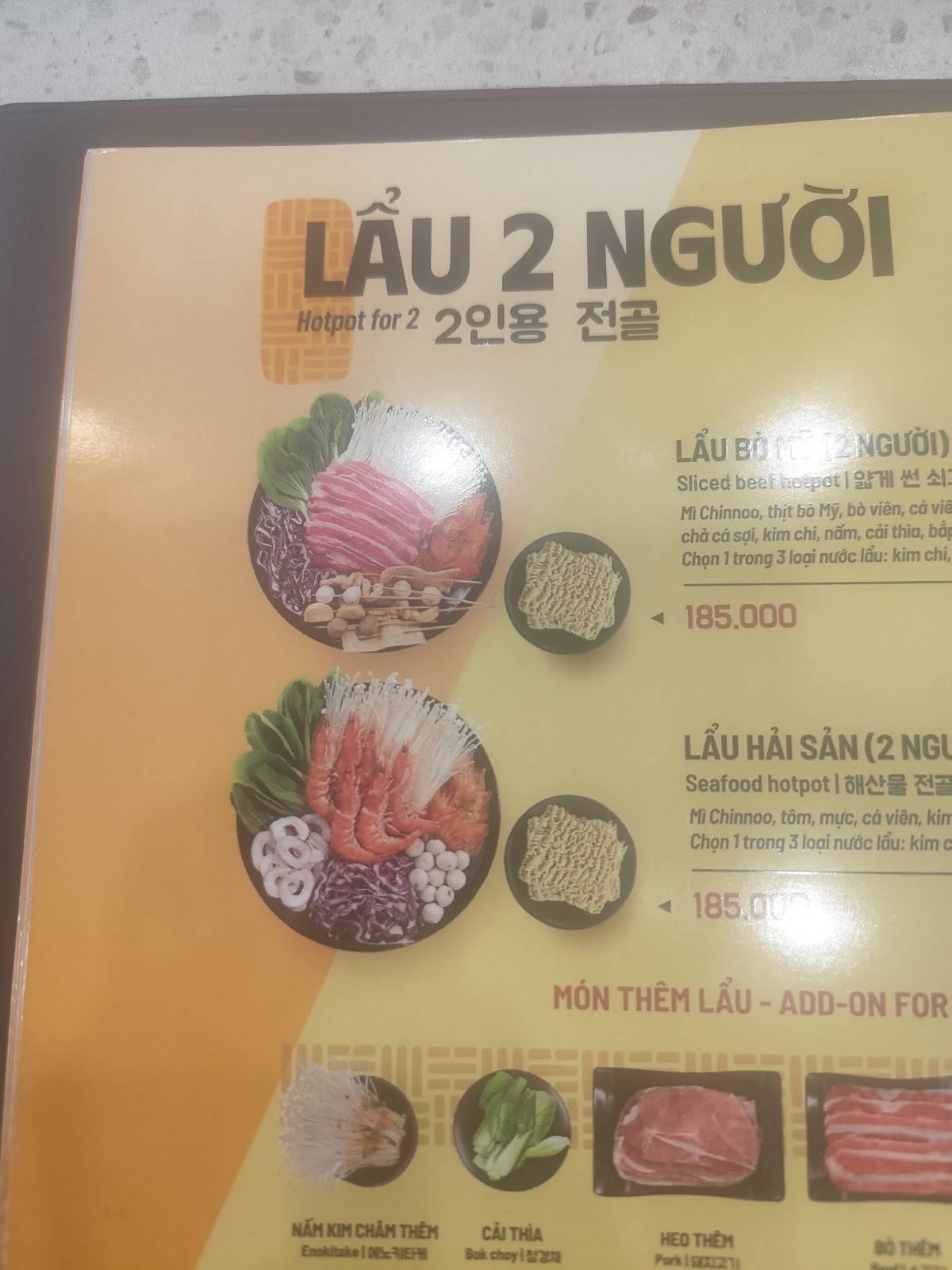 Menu at Sasin - Mì Cay 7 Cấp Độ restaurant, Ho Chi Minh City