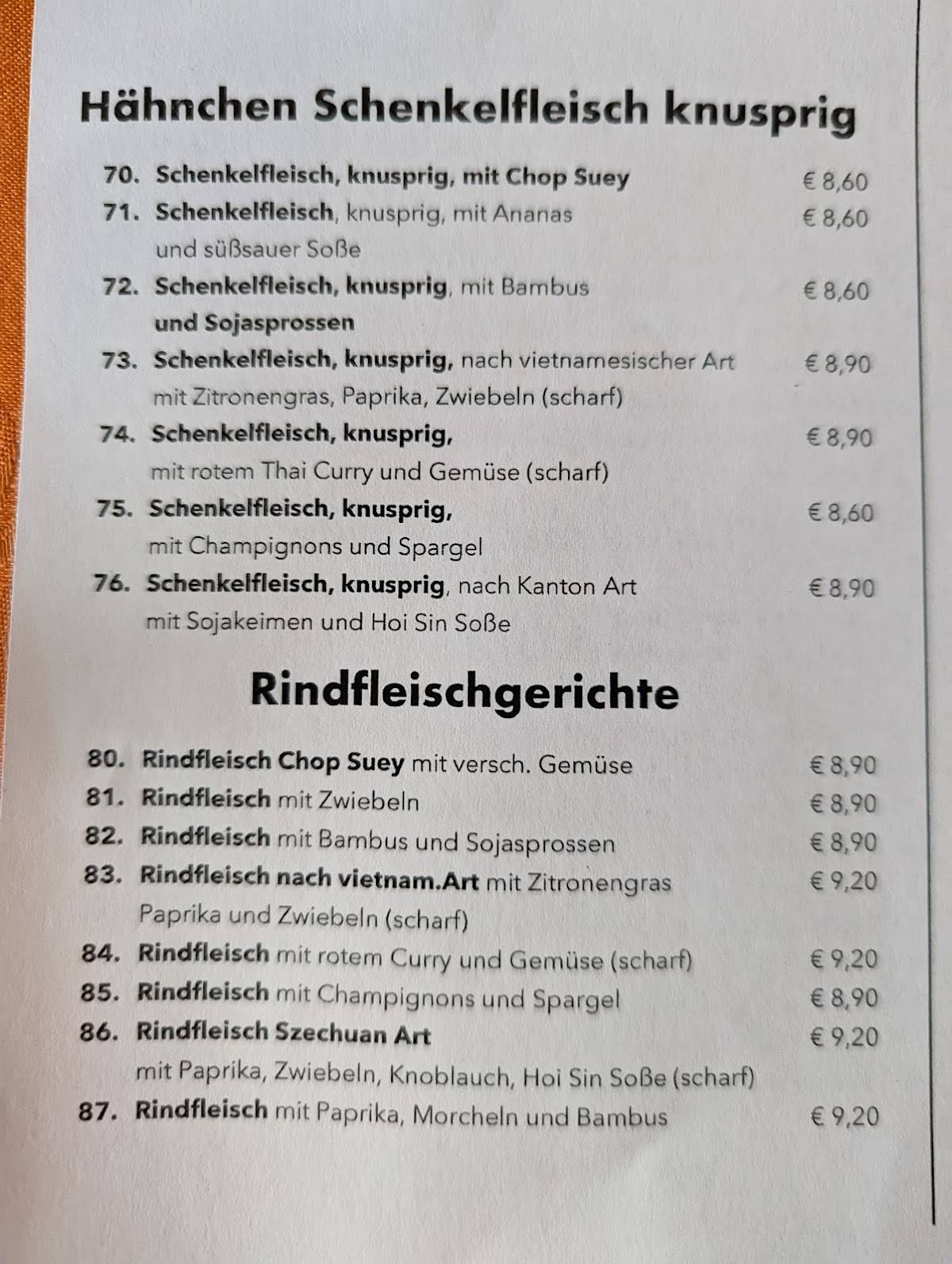 Speisekarte von Schnellimbiss Neun Drachen restaurant, Langgöns