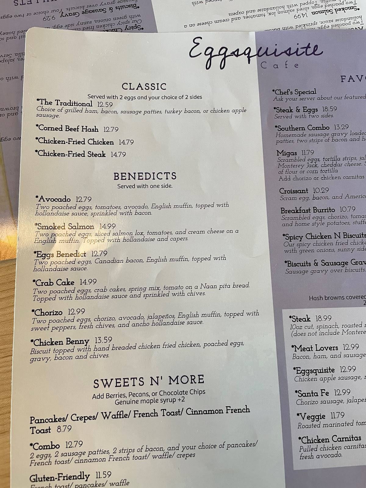 Carta de Scrambler Cafe Restaurant, Southlake