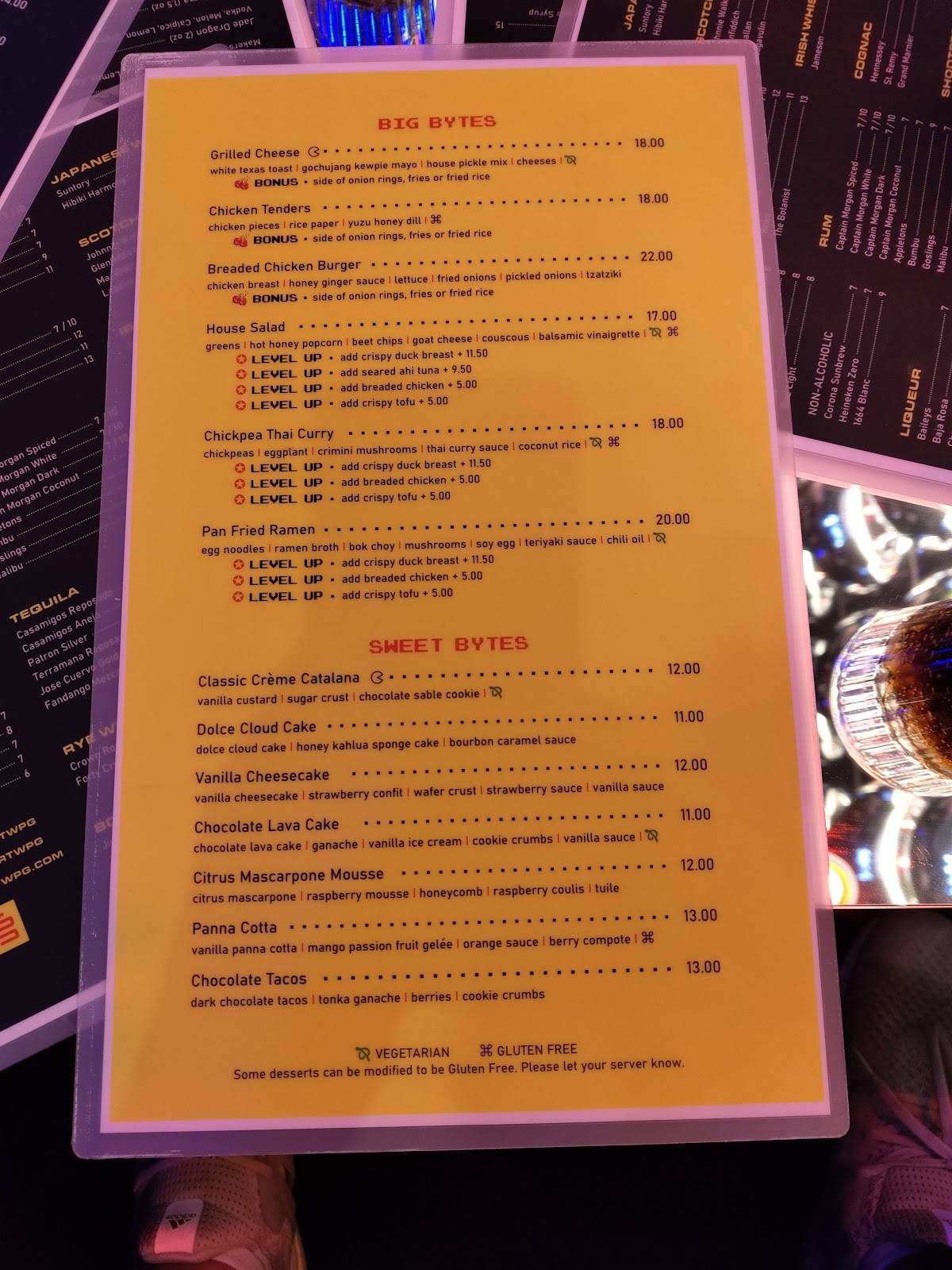 Menu at Select Start - Arcade Restolounge restaurant, Winnipeg