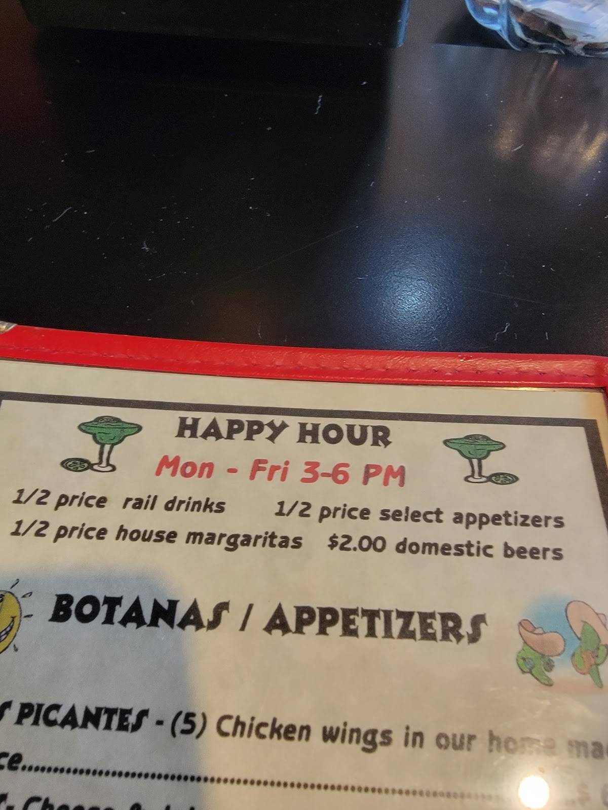 Menu at Señor Sol restaurant, West Allis, W Greenfield Ave